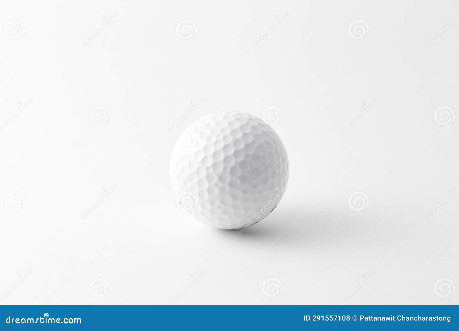 Golf Ball Isolated on White Stock Photo - Image of background, playing ...