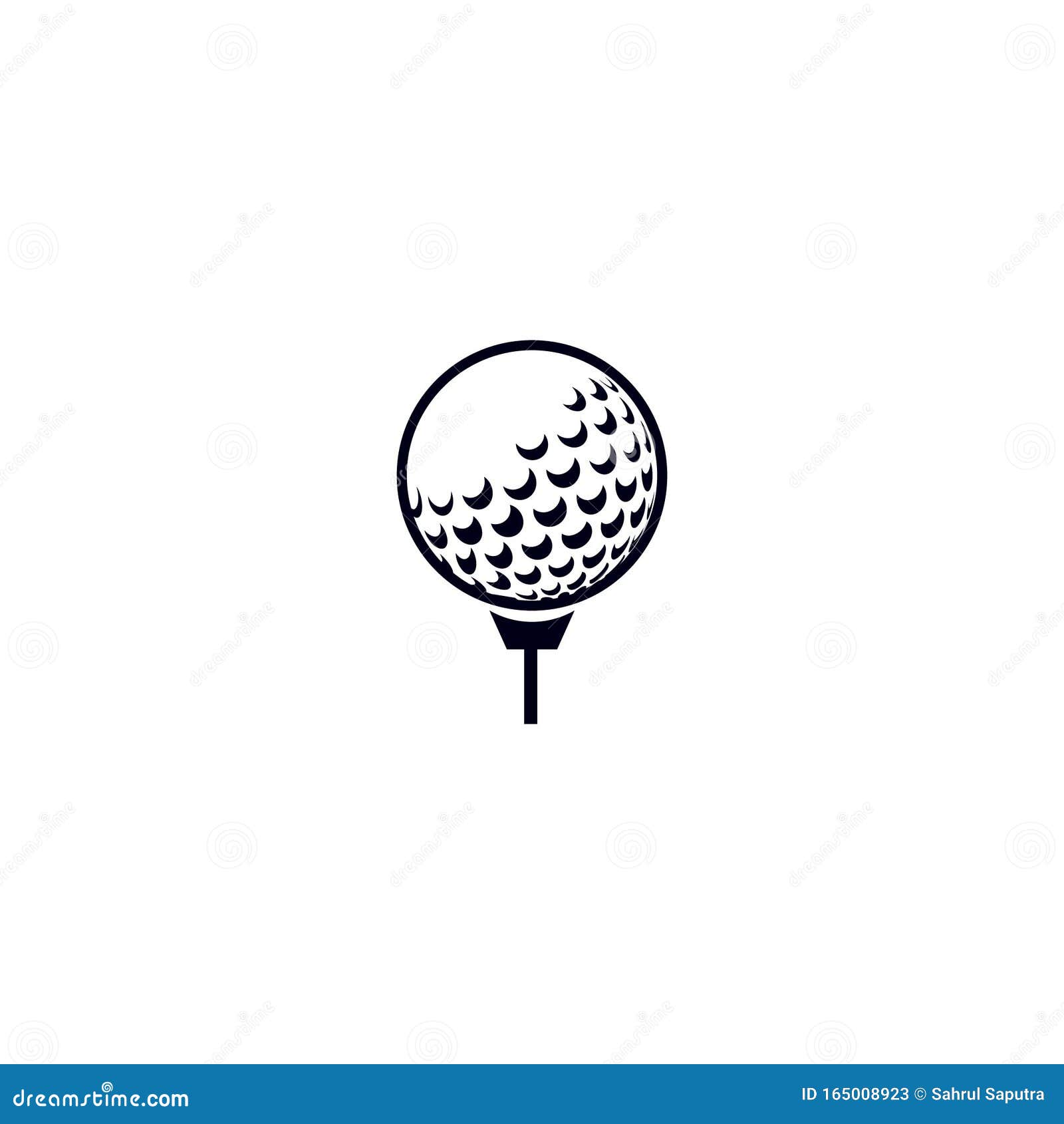 Golf Ball Logo Concept Icon Stock Illustration - Illustration of ...