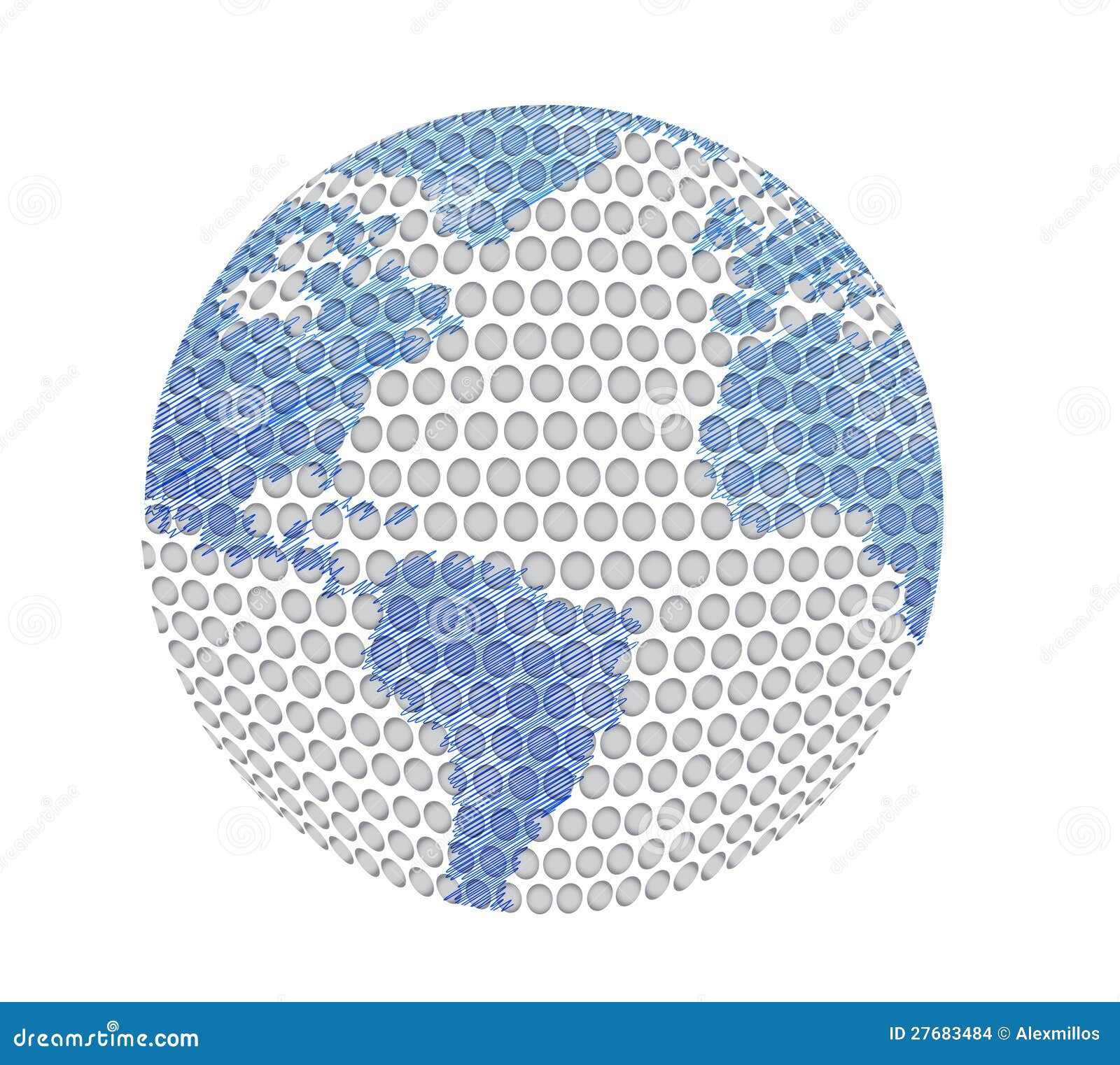 Golf Ball And Map Royalty-Free Illustration | CartoonDealer.com #27683484