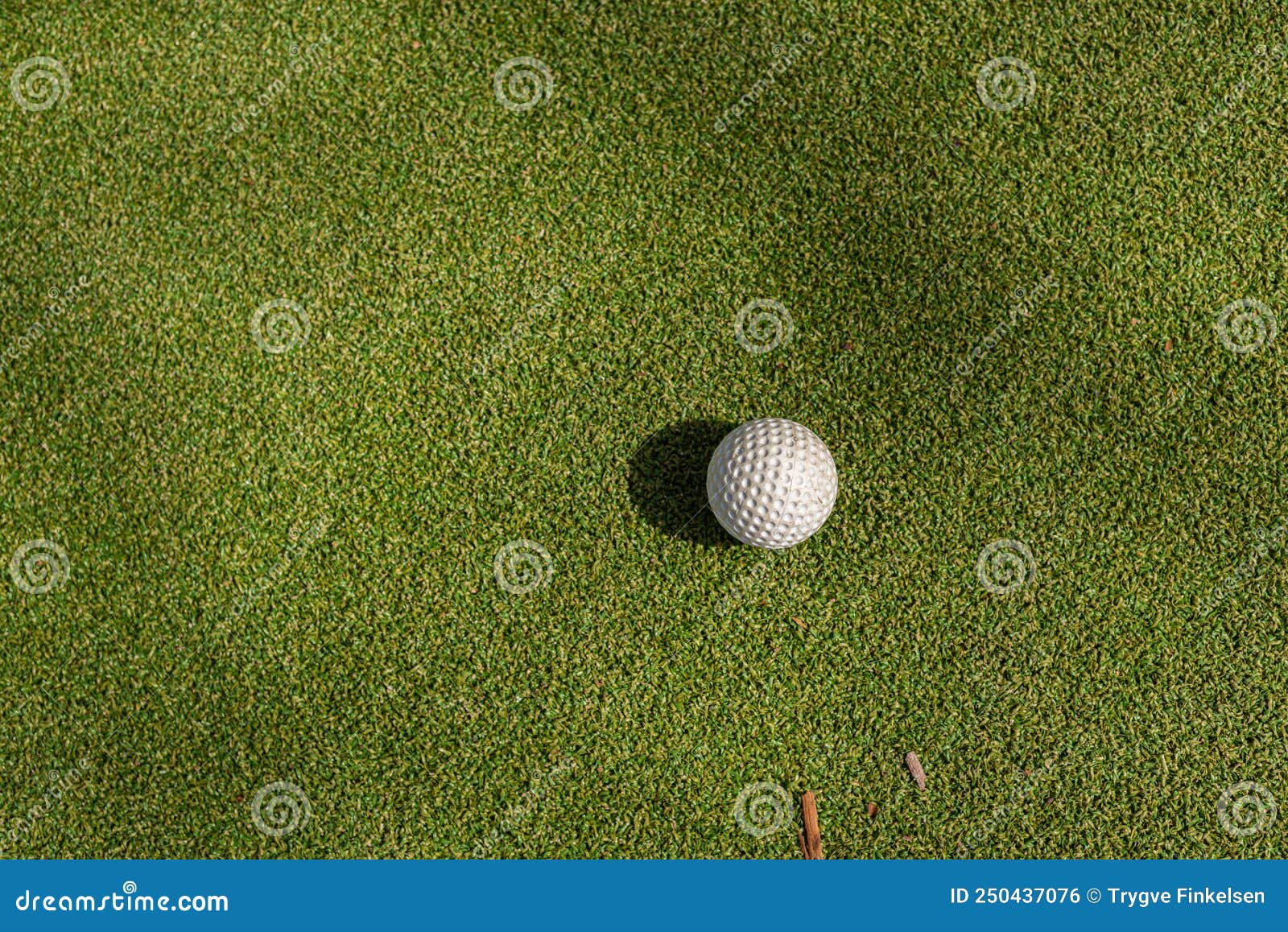 A Minigolf Course In The Park With Stainless Steel Obstacles And A ...