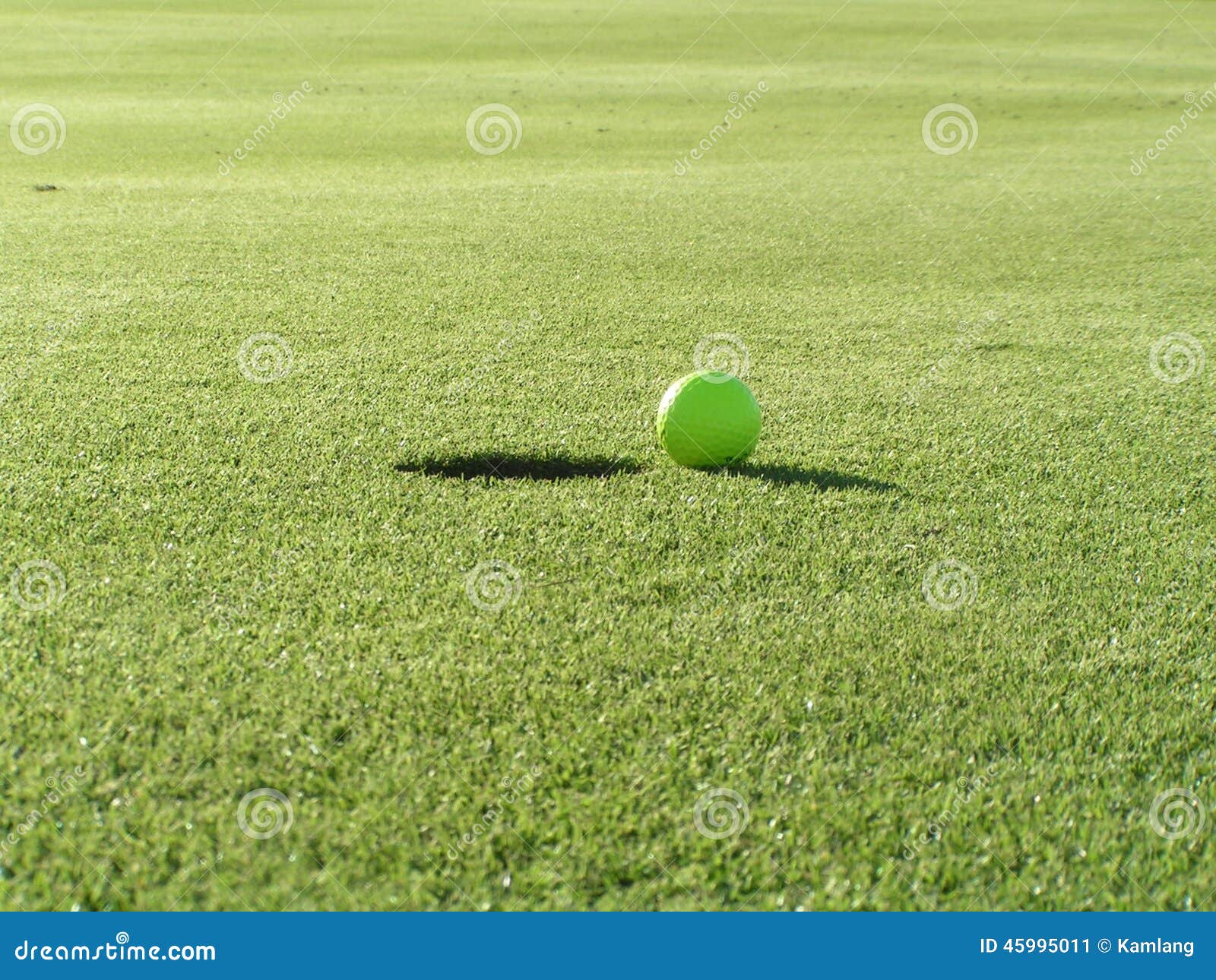Golf ball next to hole stock image. Image of short, putt - 45995011