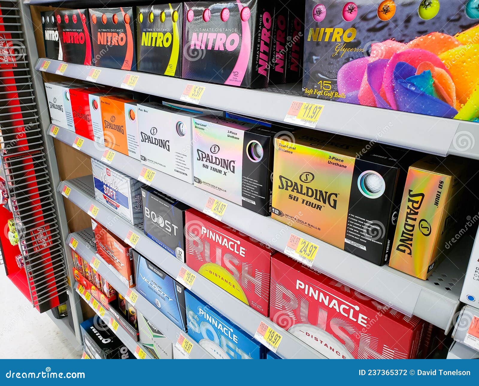 Golf Ball Packages in Store Editorial Photography - Image of shelf ...