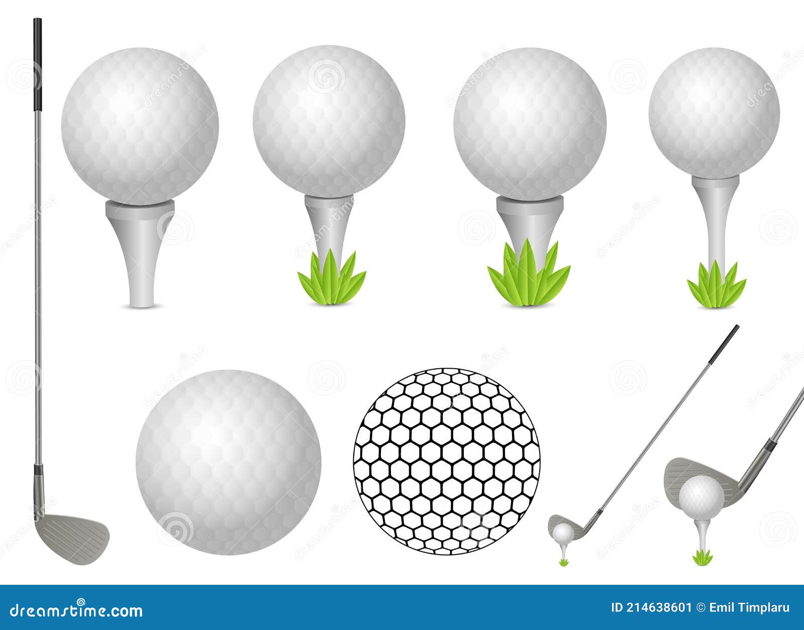 Putter Vector Line Logo Art Icon Mark. Putter Outline Drawing Set ...