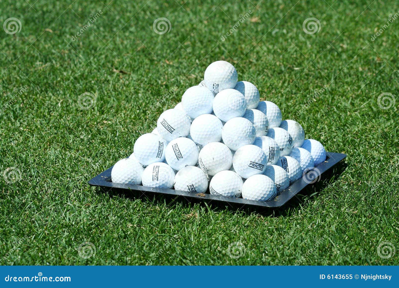 Golf ball pyramid stock image. Image of golfball, game - 6143655