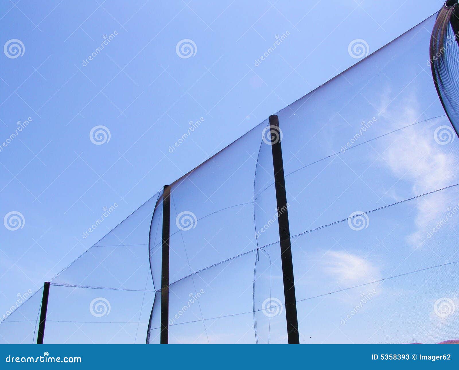 Golf Ball Screen stock image. Image of posts, sunny, golf - 5358393