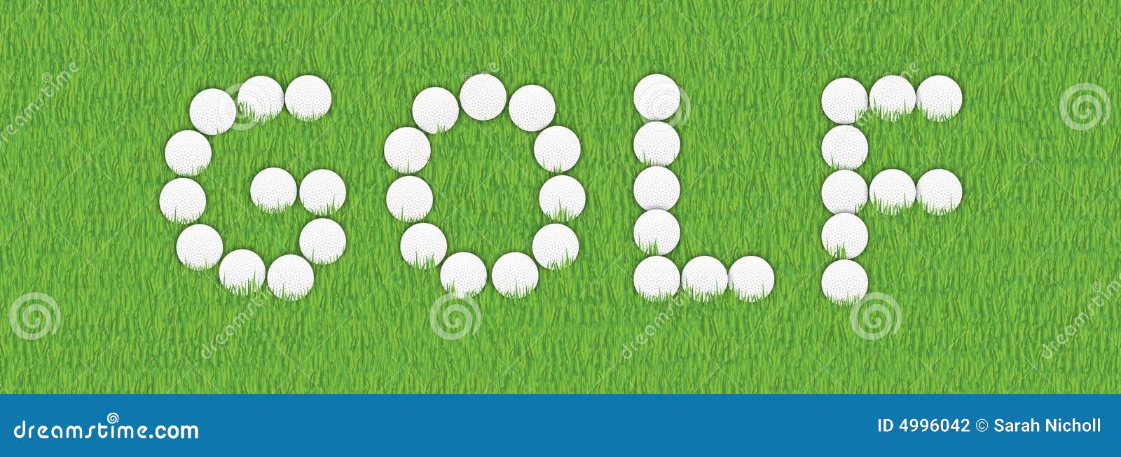 Golf Ball Sign stock illustration. Illustration of competition - 4996042