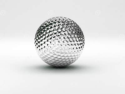 Golf ball silver stock photo. Image of place, winner, hole - 3984266
