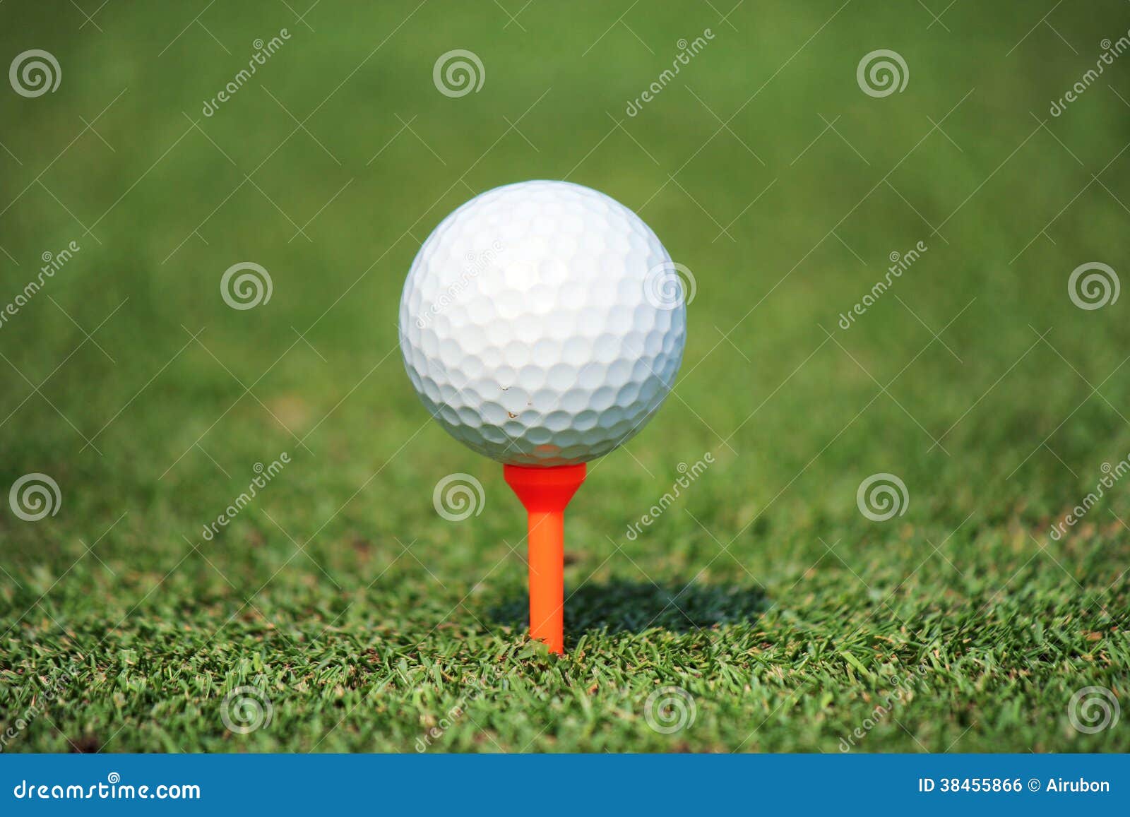 Golf ball with tee stock photo. Image of grass, club - 38455866
