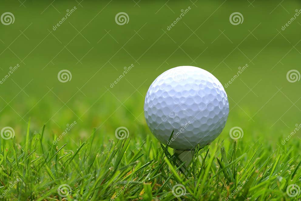 Golf ball with tee stock image. Image of leisure, golfing - 958077