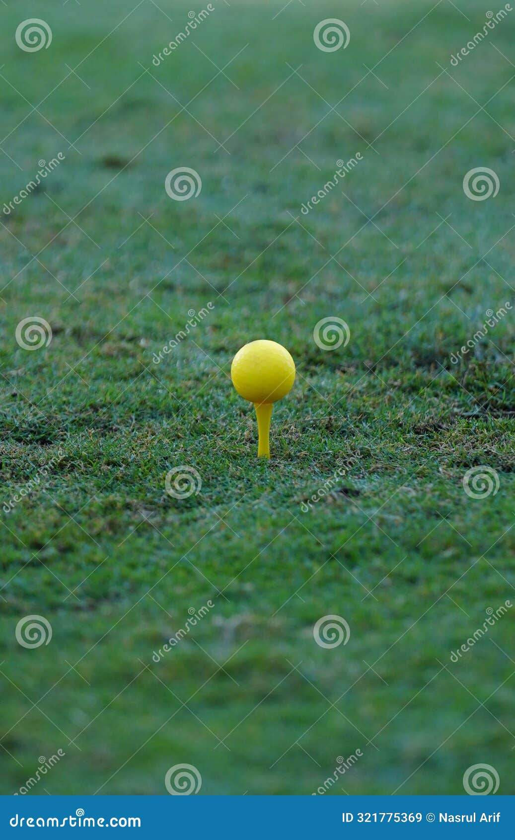 Golf Ball on Tee Ready To Practice Stock Image - Image of hobby ...