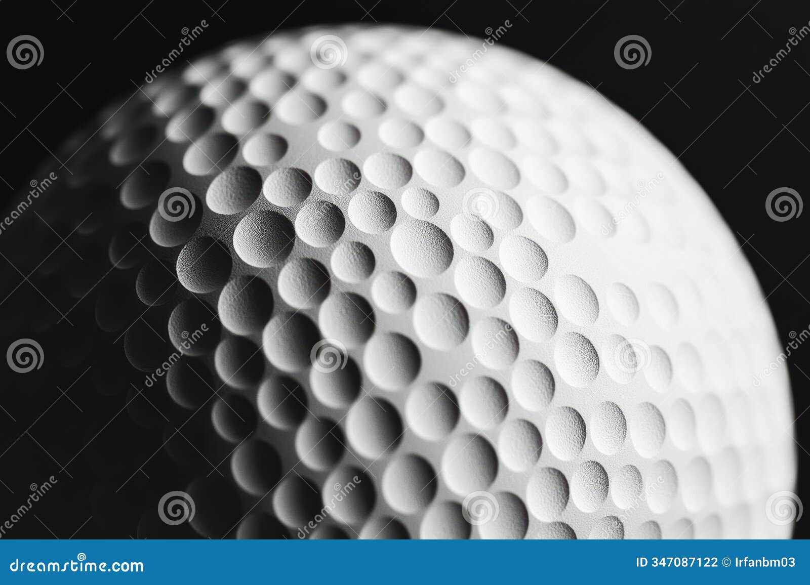 Golf Ball Texture, a Close-Up Look at the Dimples Stock Photo - Image ...