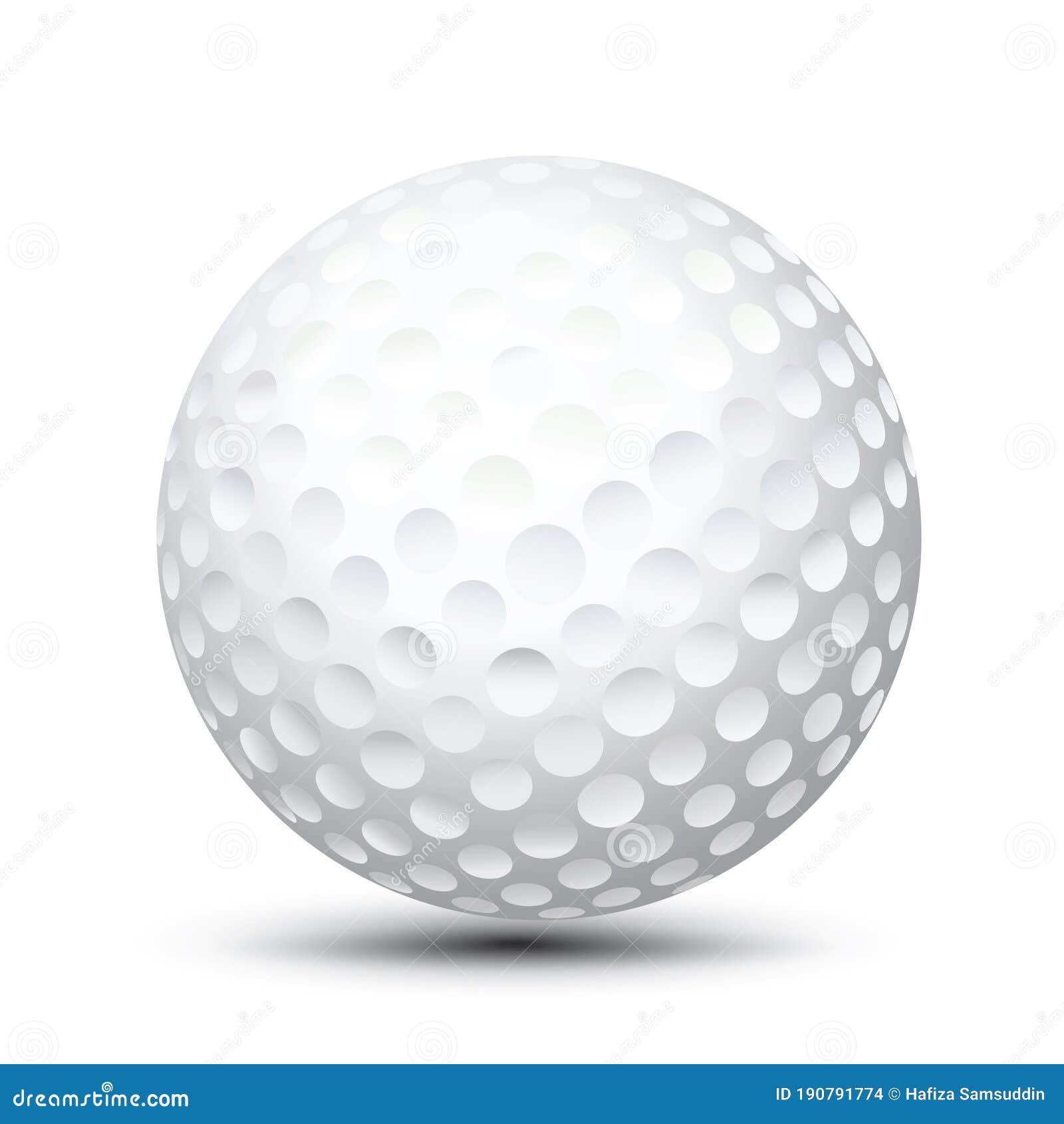 Golf Ball. Vector Illustration Decorative Design Stock Vector ...