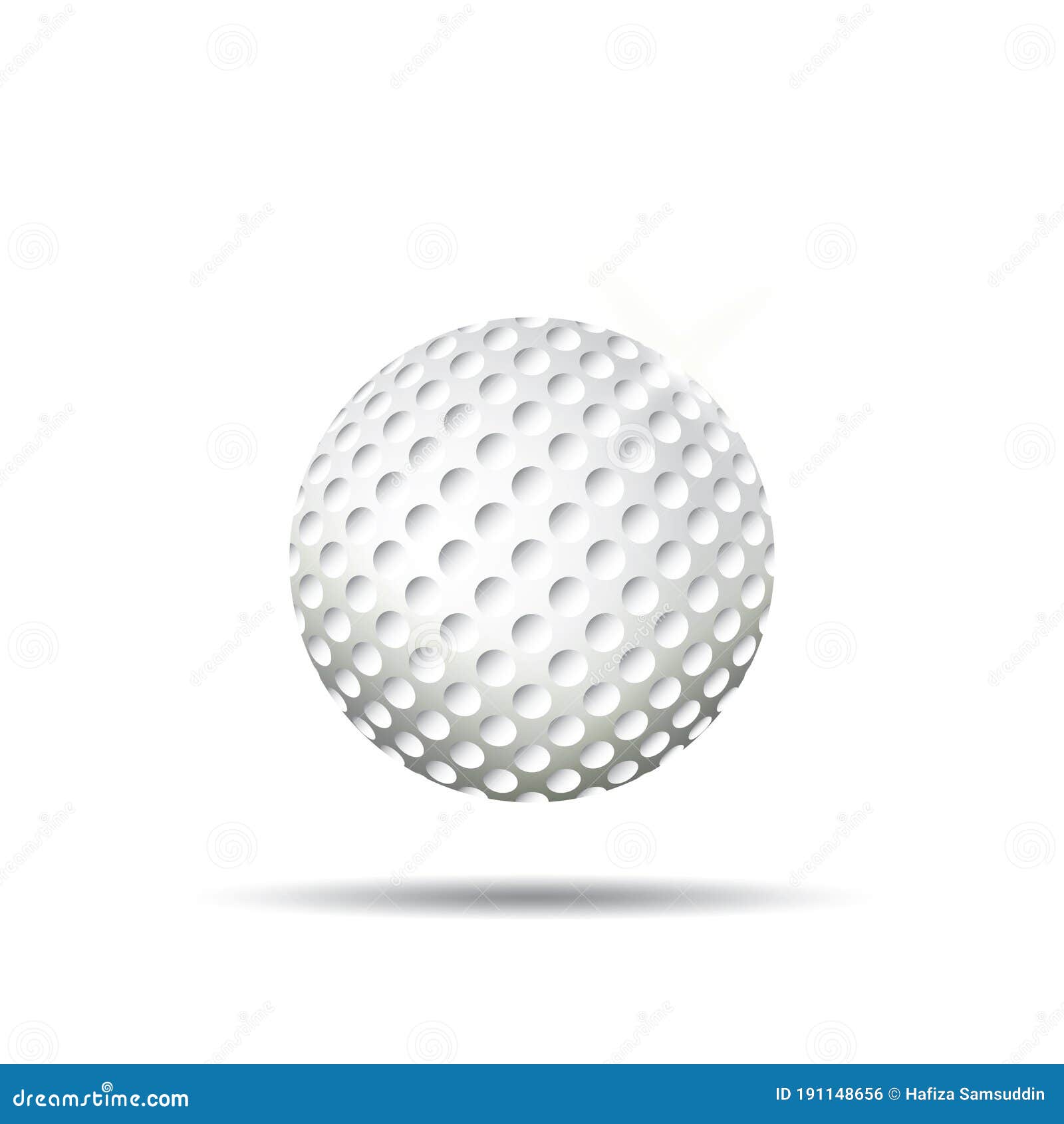 Golf Ball. Vector Illustration Decorative Design Stock Vector ...