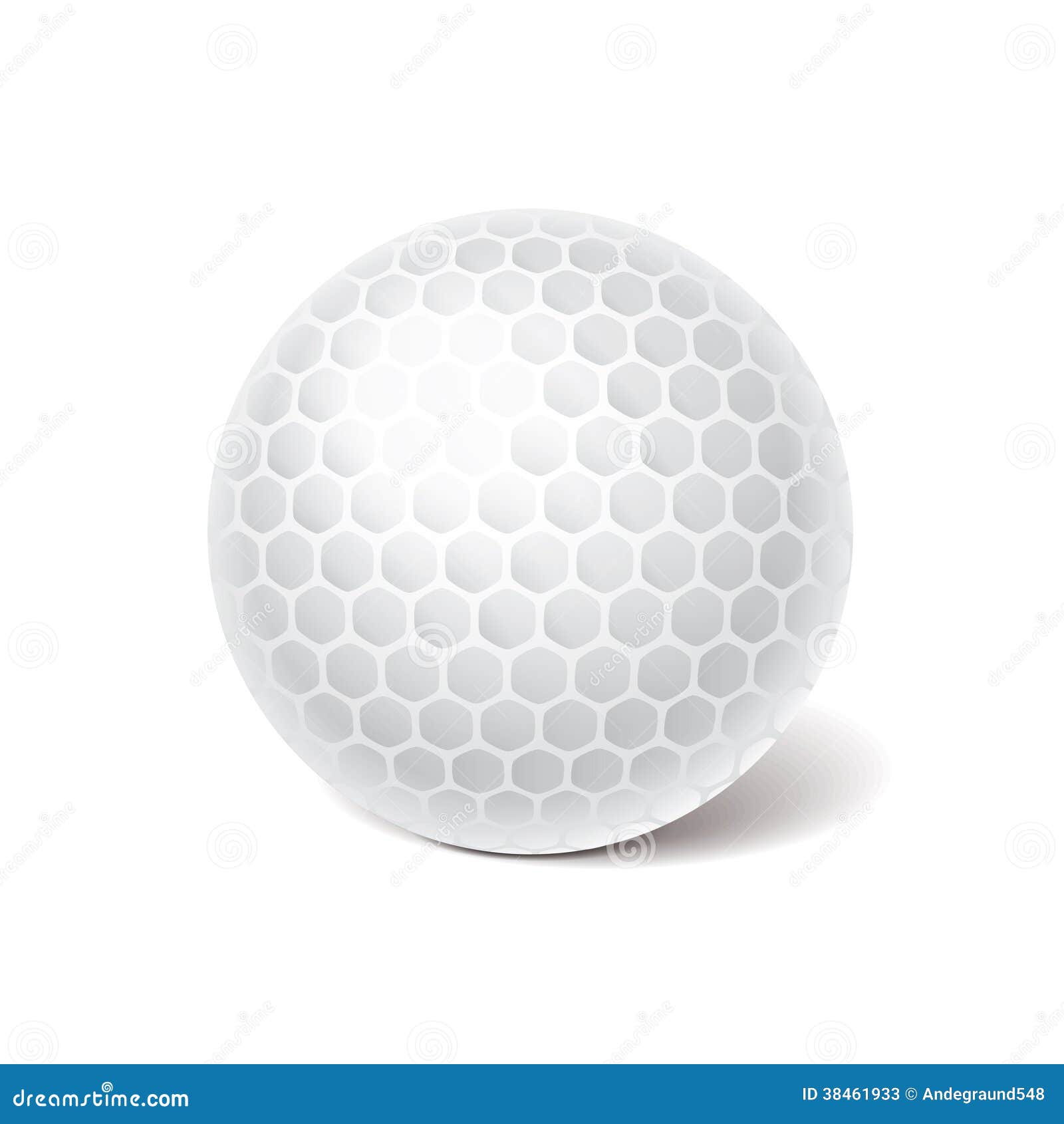 Golf Ball Vector Simple