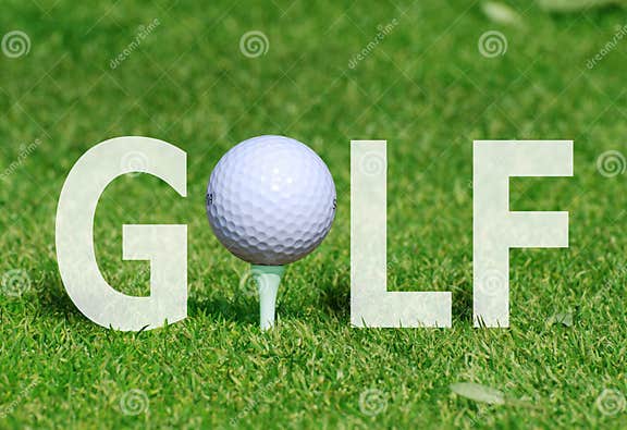 Golf ball in word stock image. Image of headline, type - 2213751