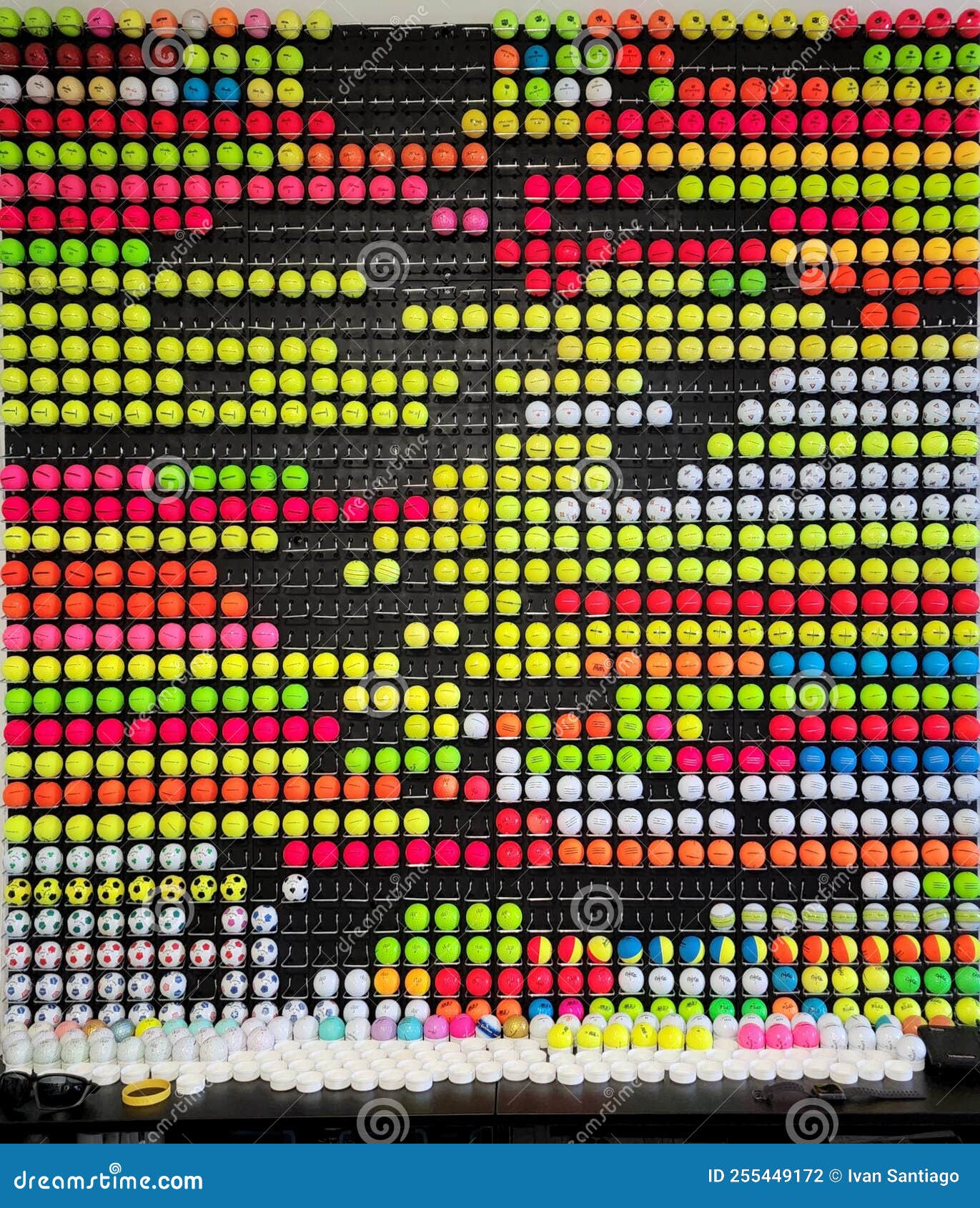 Golf balls collection stock photo. Image of ball, collection - 255449172