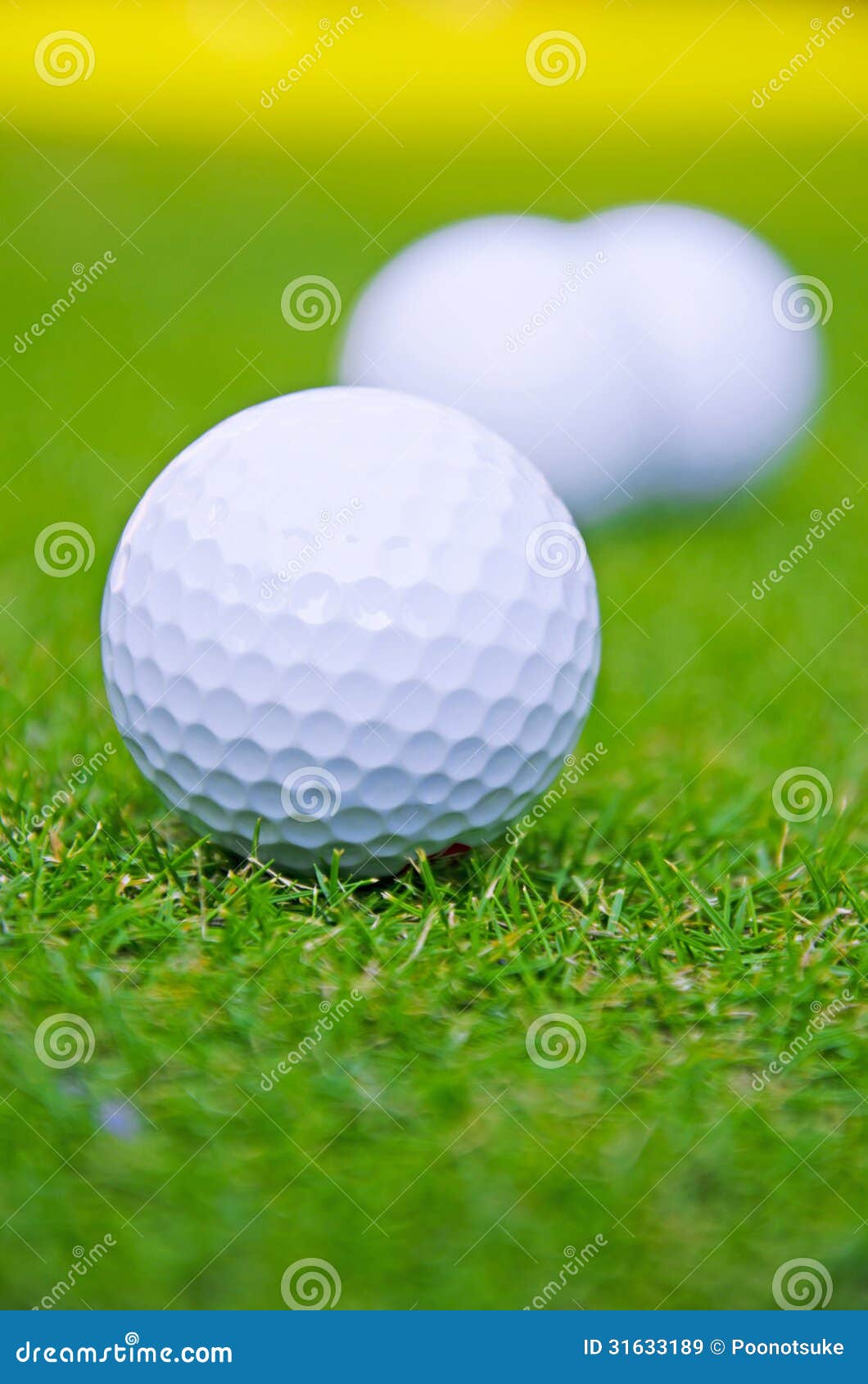 3 golf balls stock image. Image of entertainment, goal - 31633189