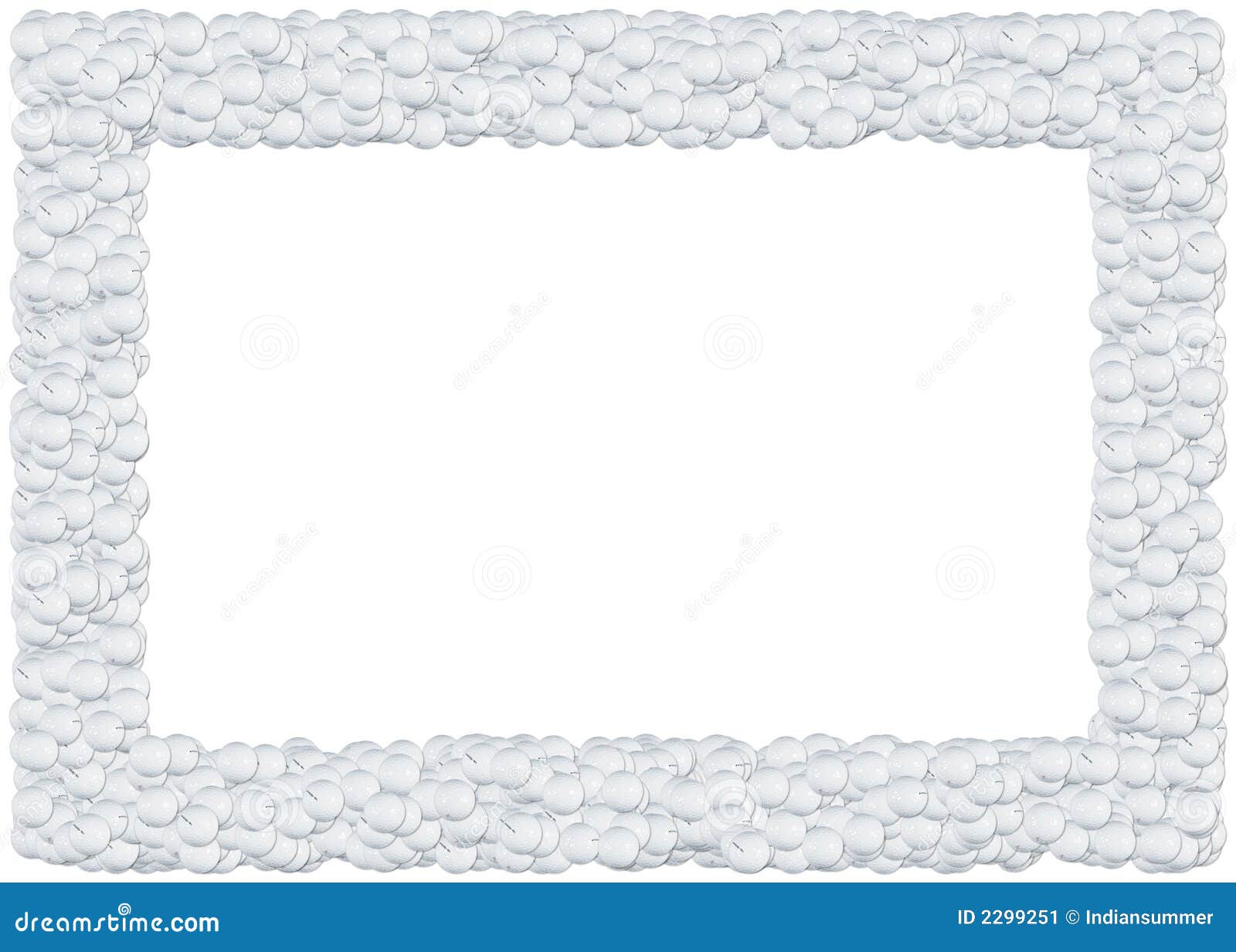 Golf balls frame stock illustration. Illustration of ball - 2299251