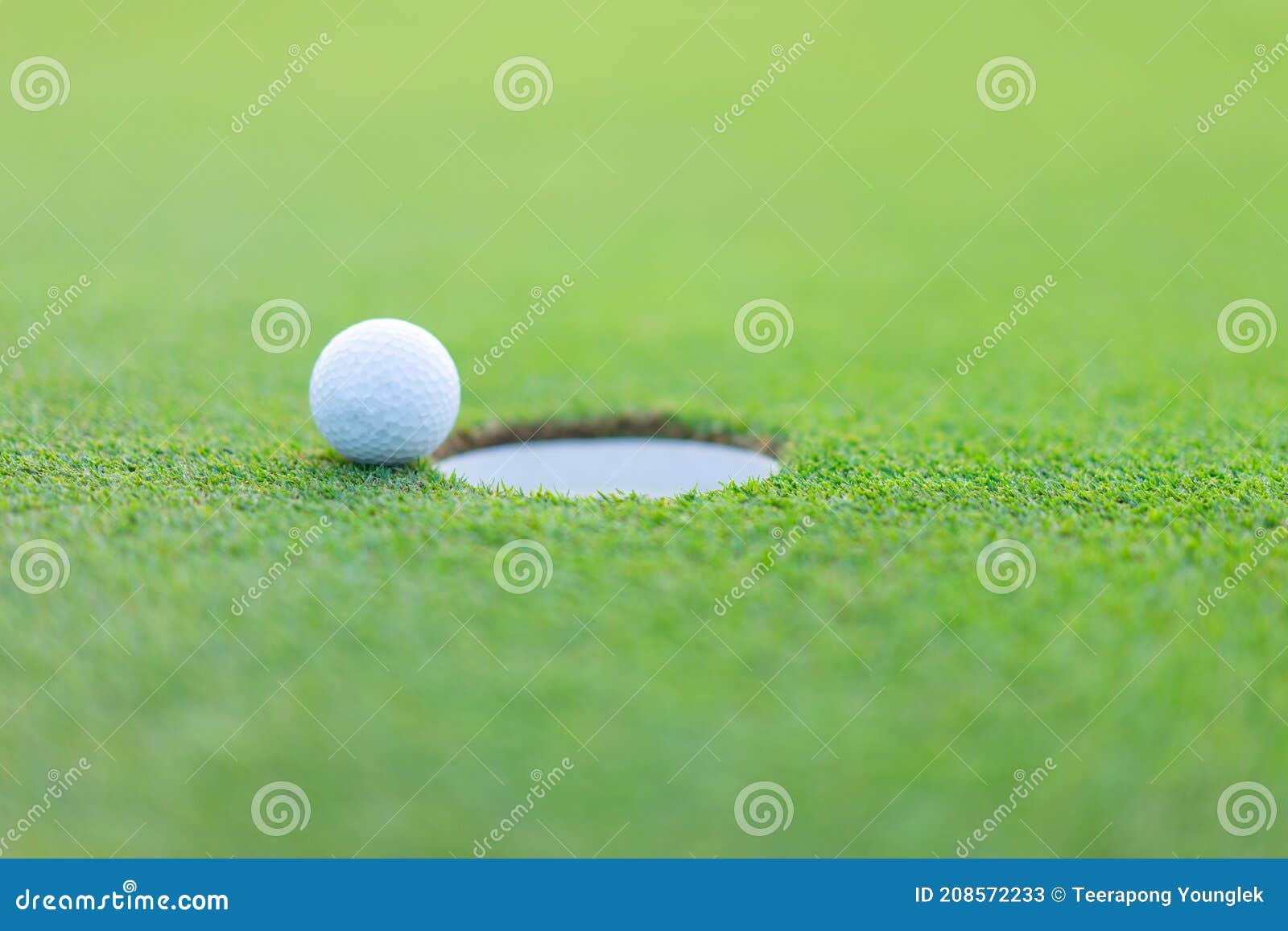 Golf Balls are Going To Pit on the Golf Course Stock Image - Image of ...