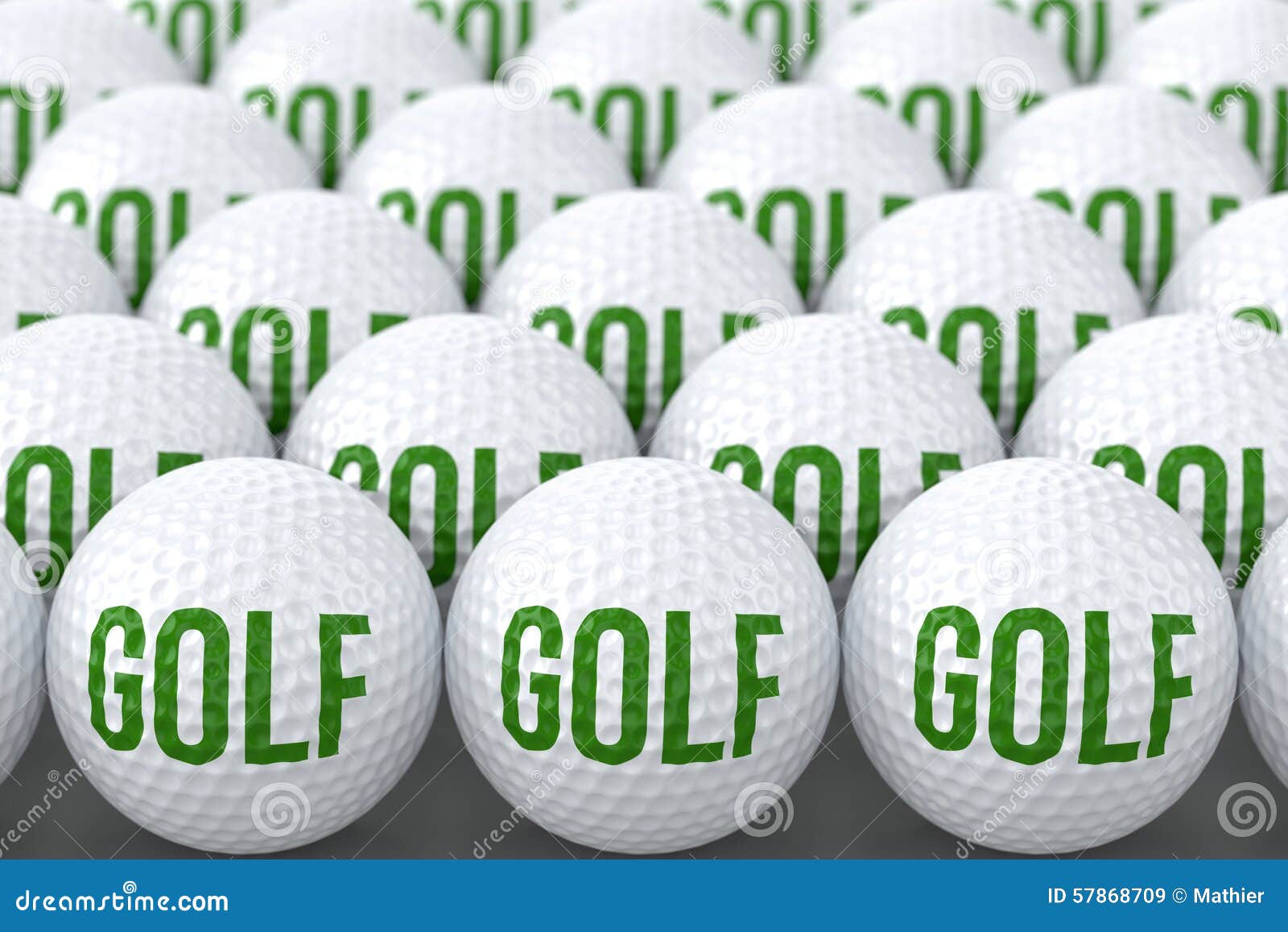 Golf Balls with Text Golf stock illustration. Illustration of closeup ...