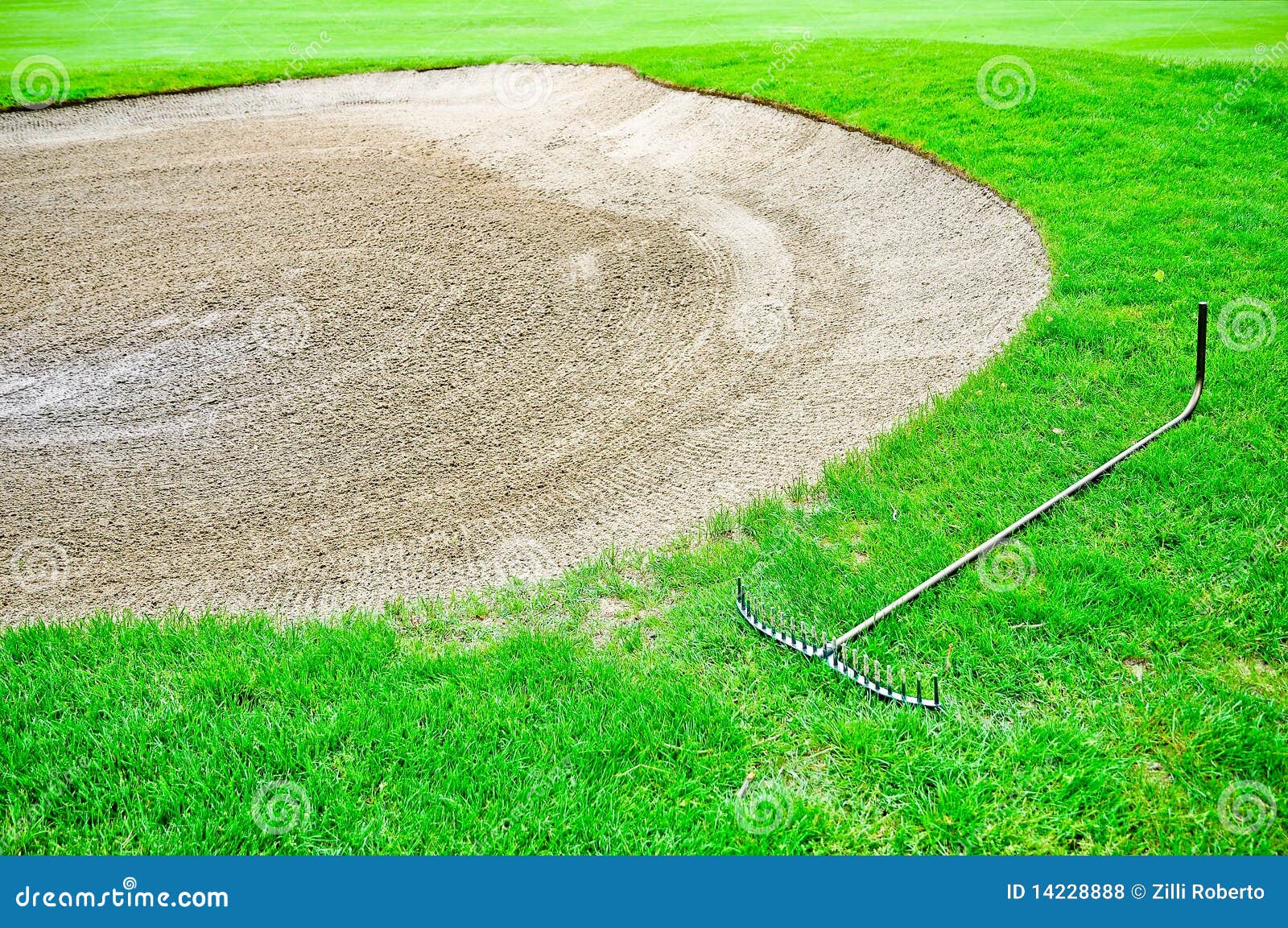 Golf bunker sand stock photo. Image of outdoor, risk - 14228888