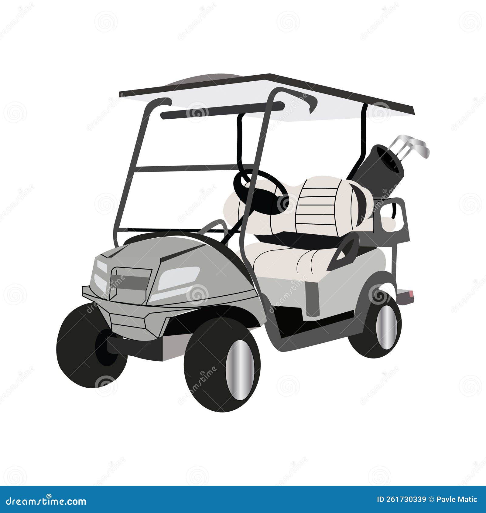 Golf Caddy Illustration Royalty-Free Cartoon | CartoonDealer.com #482825