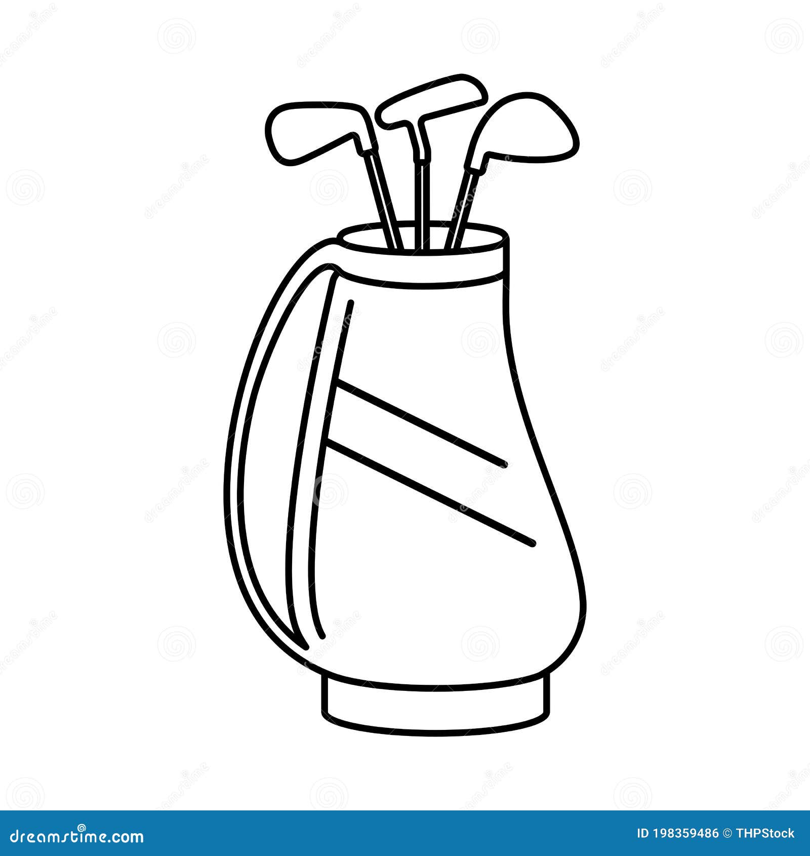 Golf Caddy Illustration Royalty-Free Cartoon | CartoonDealer.com #482825