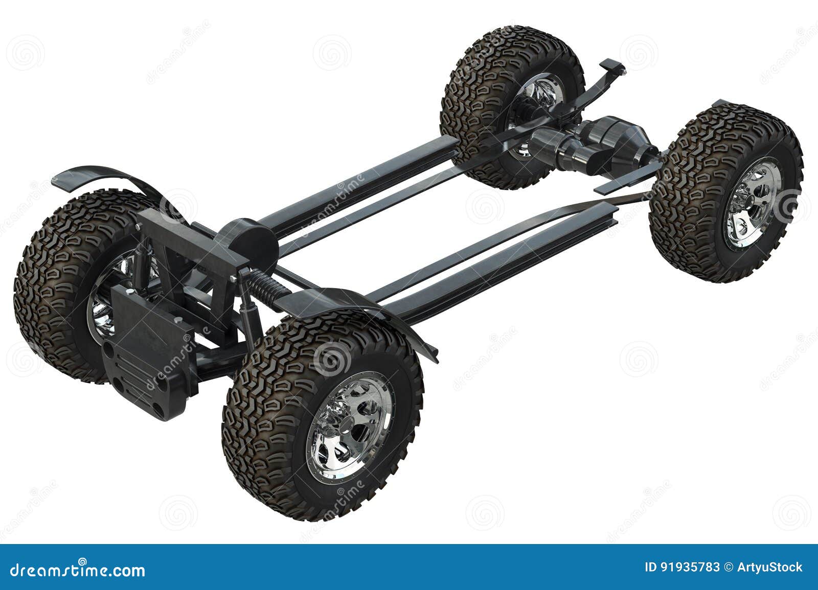 Golf Car Chassis Undercarriage, Close View Stock Image | CartoonDealer ...