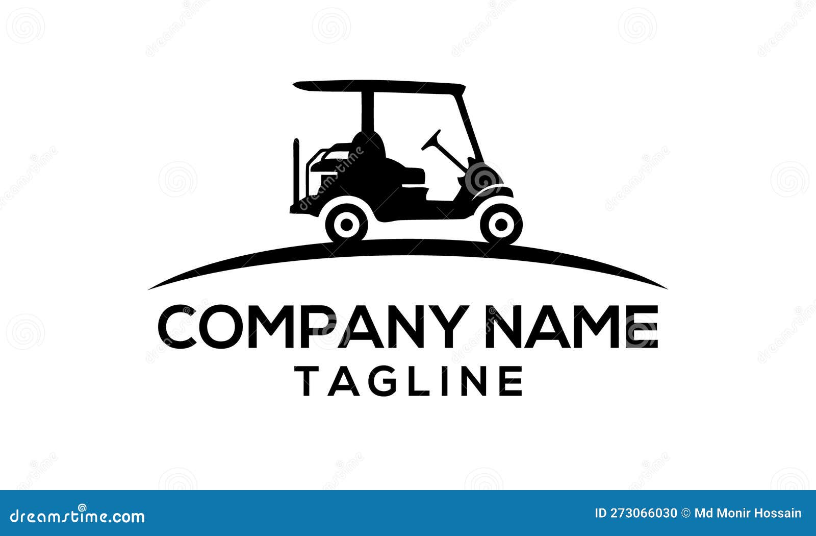 Golf Car Logo Design Vector Stock Vector - Illustration of drawing ...