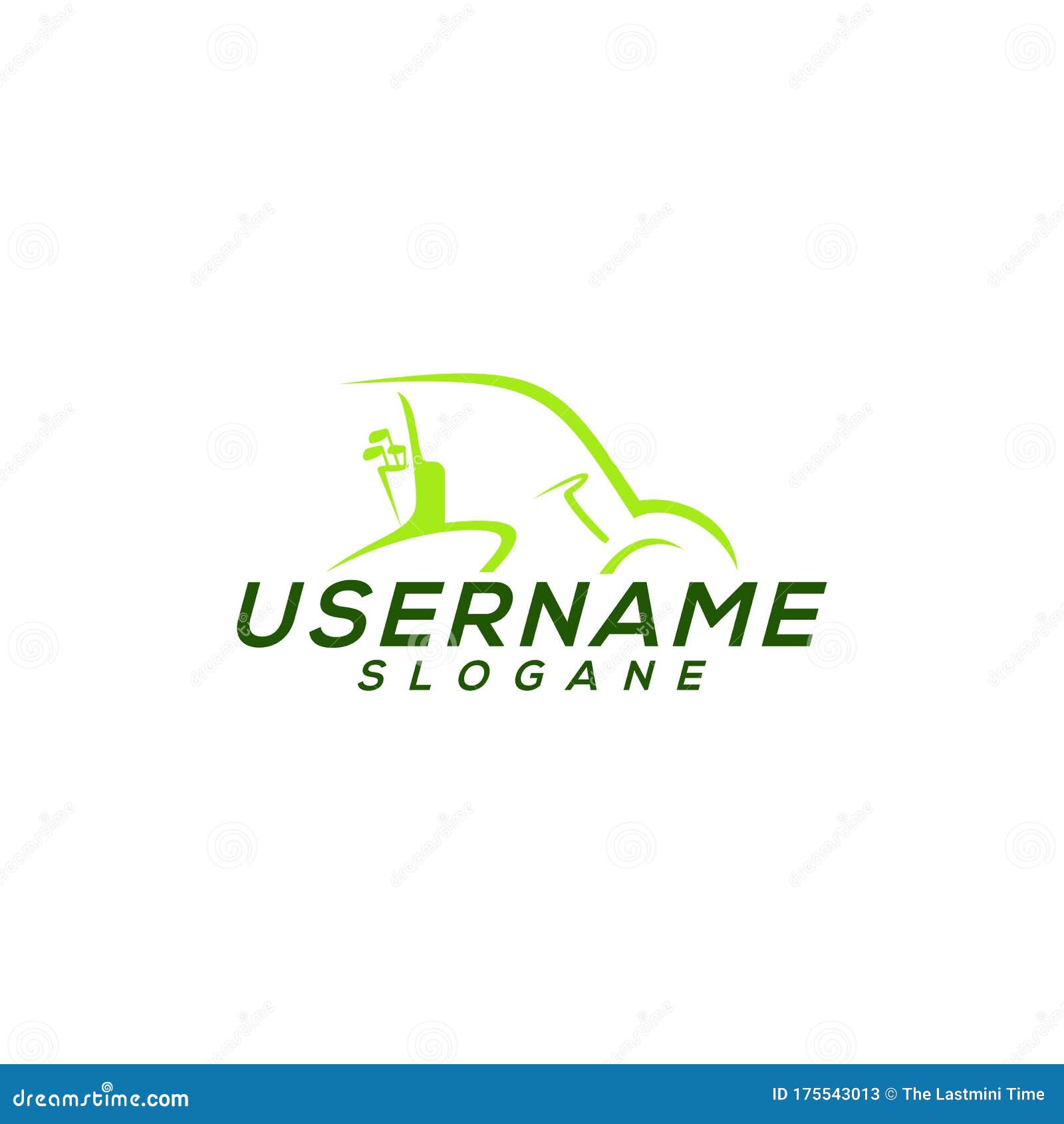GOLF CARS LOGO stock vector. Illustration of logo, alphabet - 175543013