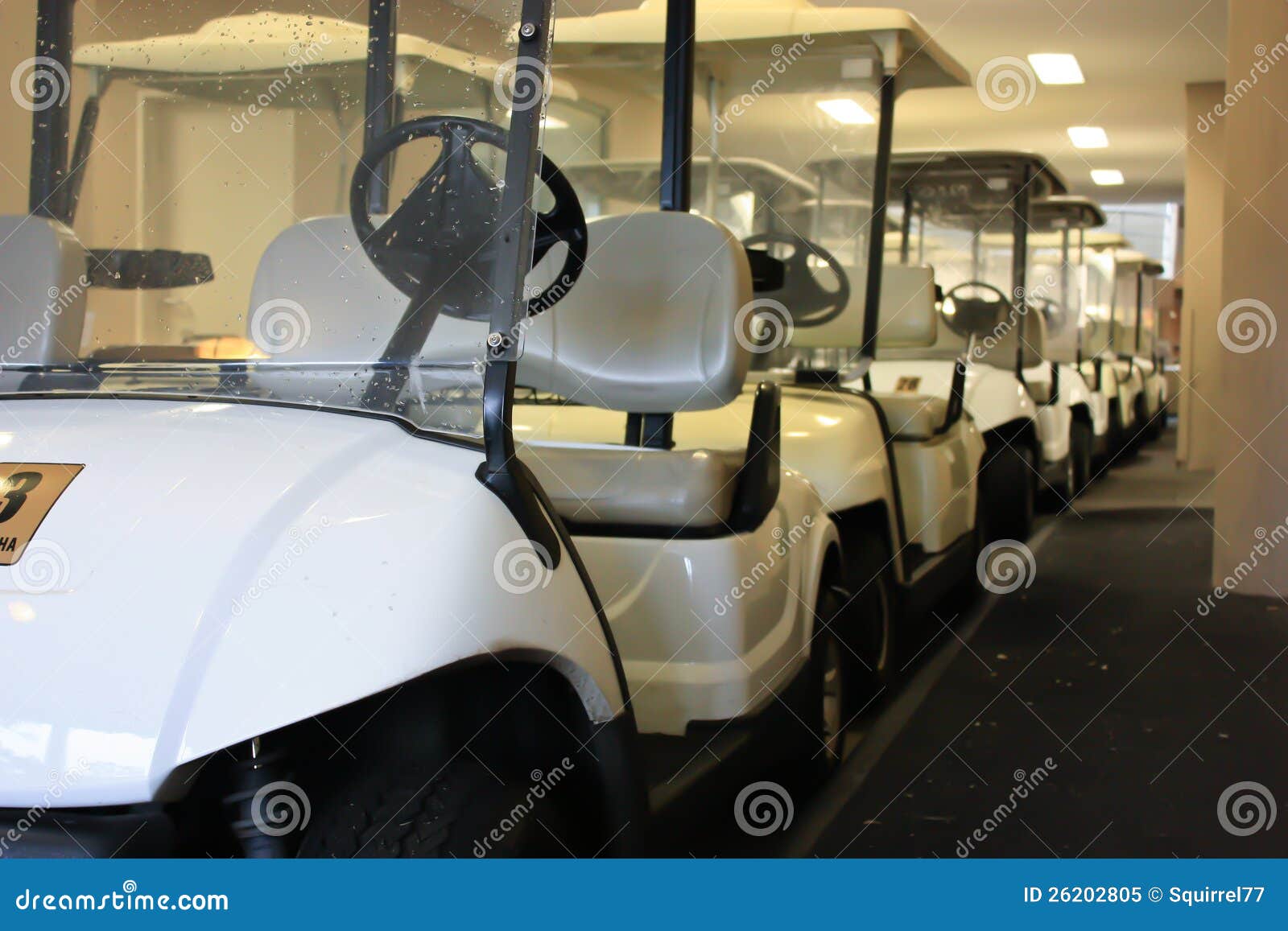 Golf Cart Buggies at Golfing Resort Stock Image - Image of golf, buggy ...