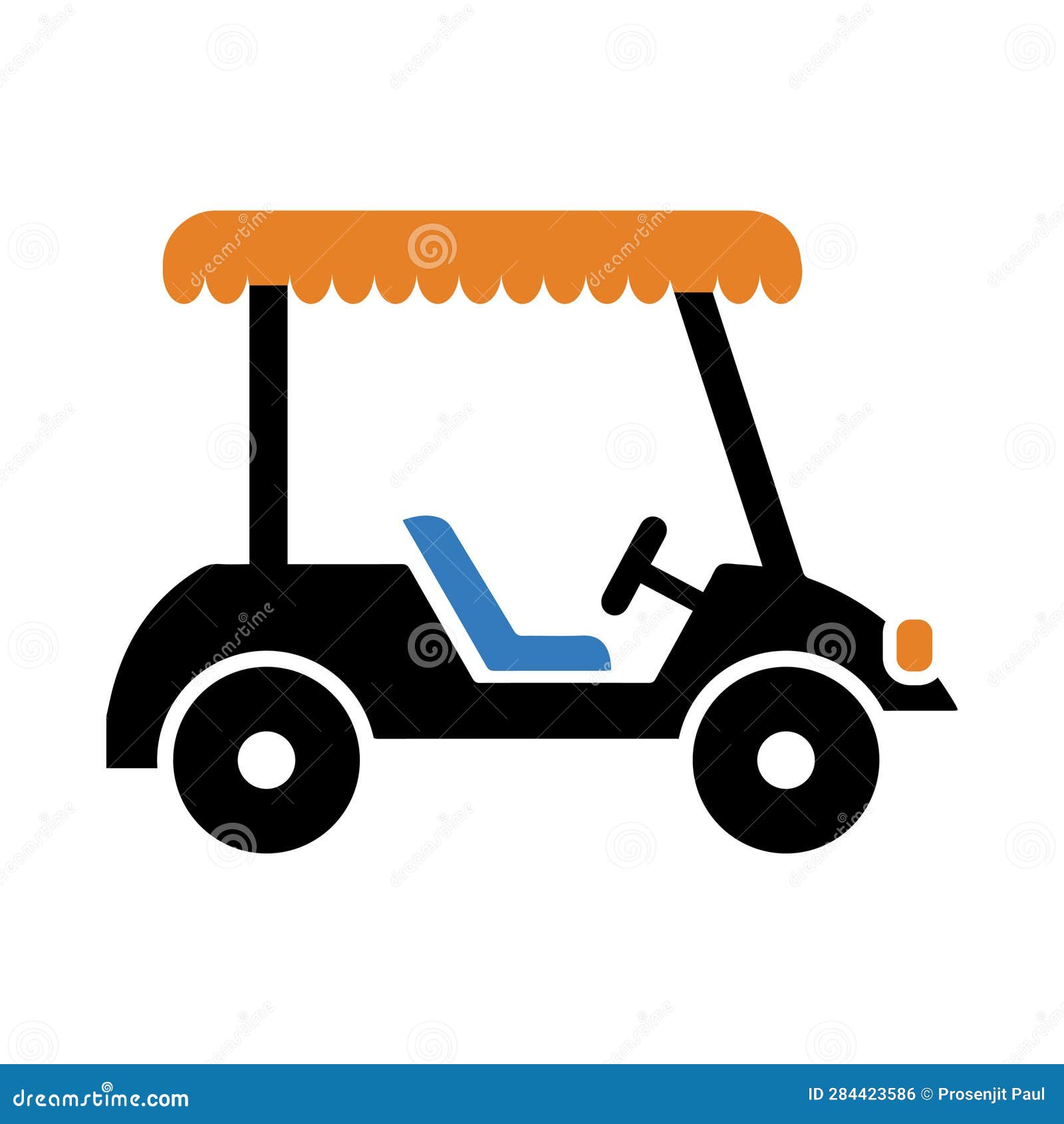 Golf Cart, Golf, Buggy Car, Game Golf Cart Icon Stock Vector ...