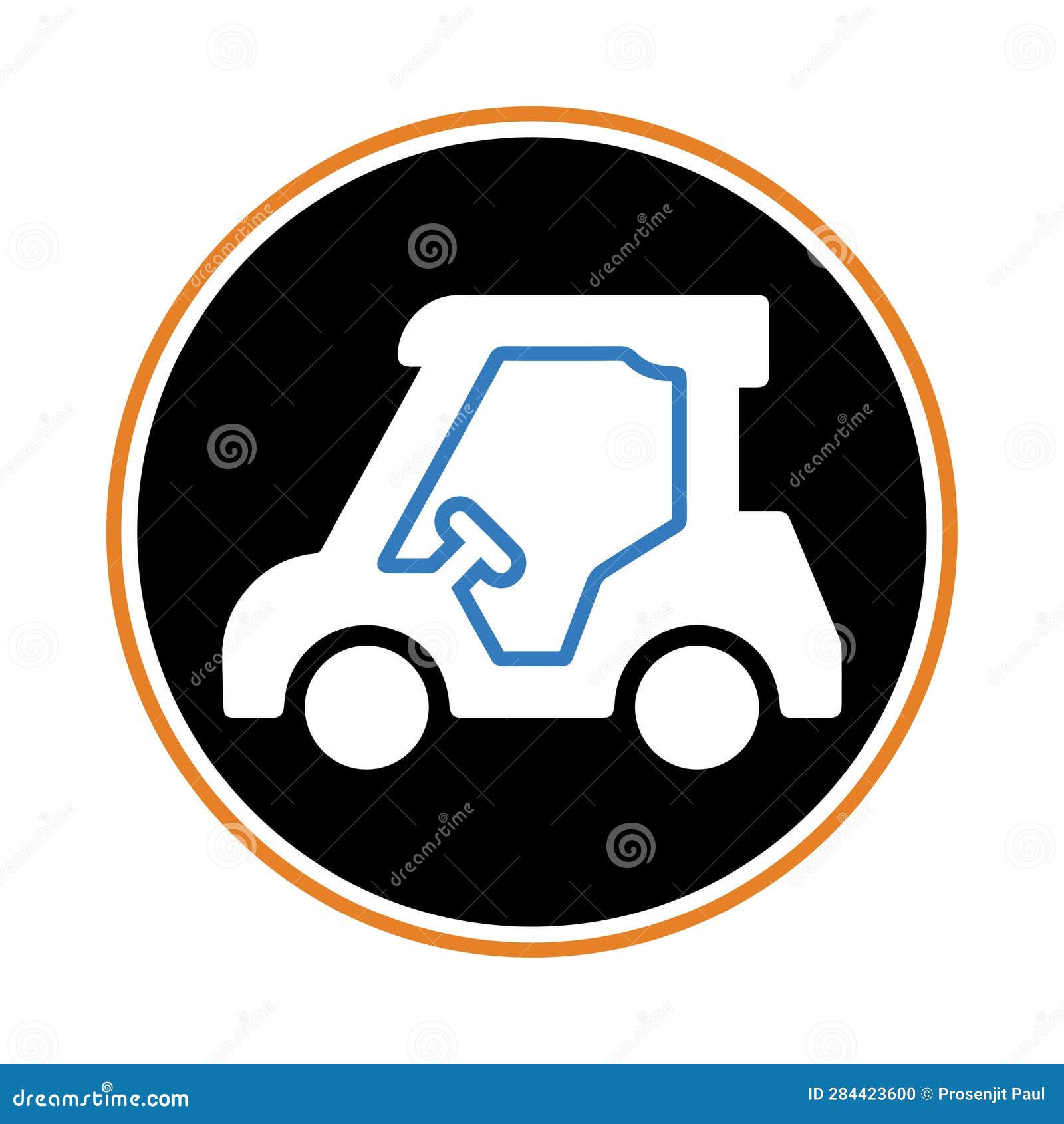 Golf Cart, Golf, Buggy Car, Game Golf Cart Icon Stock Vector ...