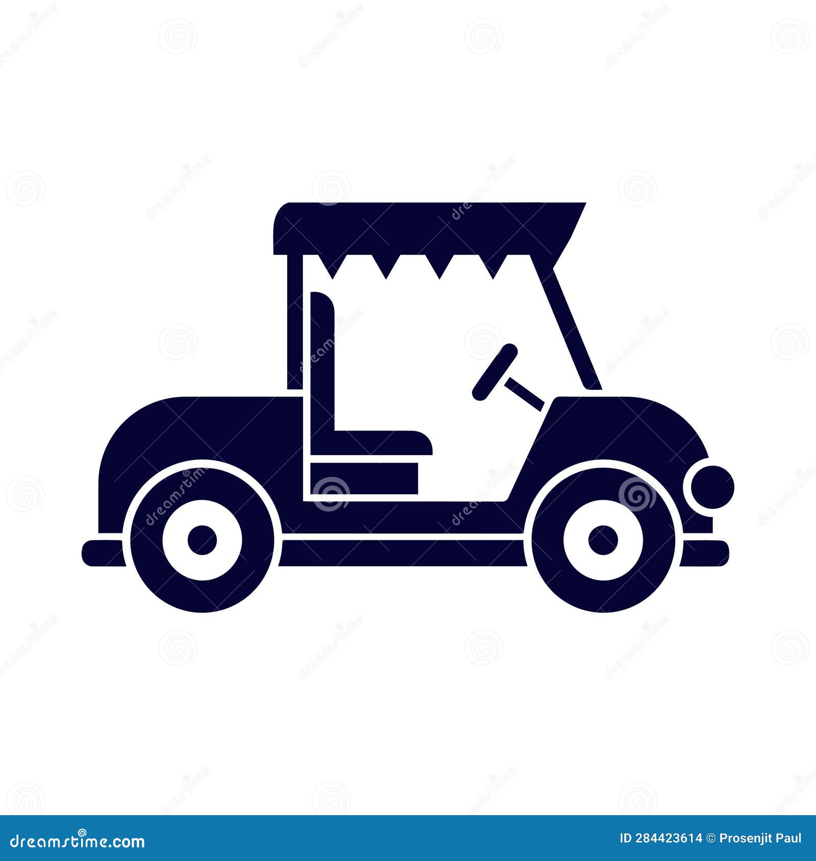 Golf Cart, Golf, Buggy Car, Game Golf Cart Icon Stock Vector ...