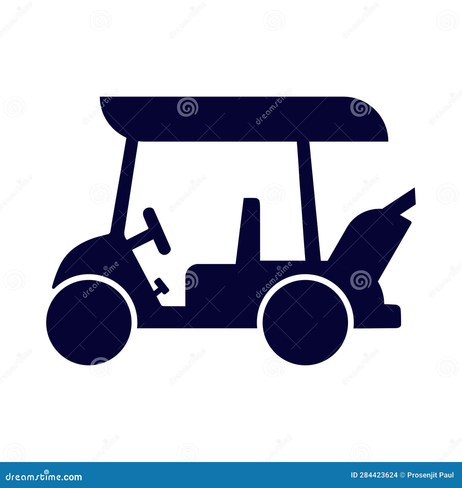 Golf Cart, Golf, Buggy Car, Game Golf Cart Icon Stock Vector ...