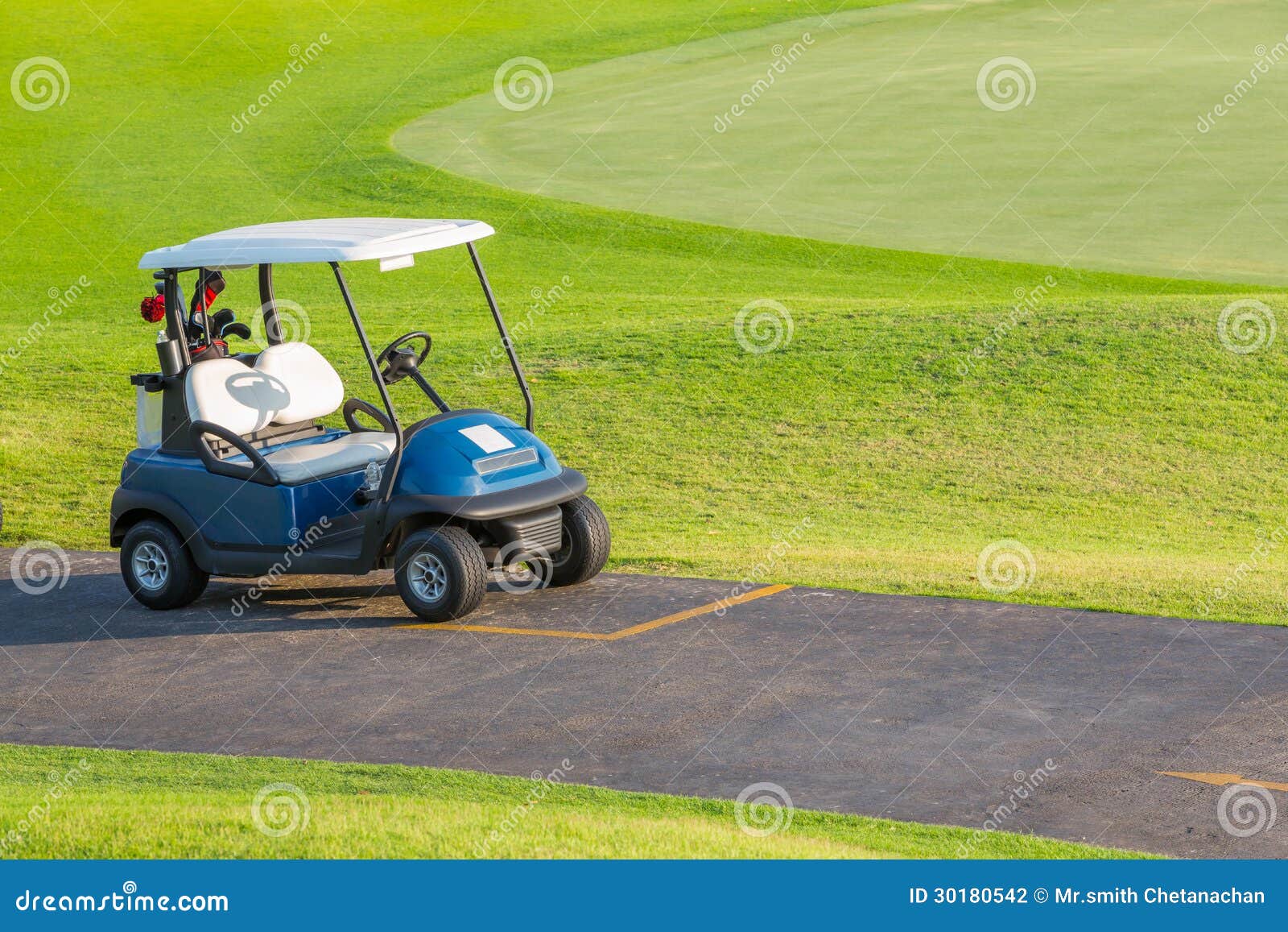 Golf Cart Golfcart Isolated On White Background Royalty-Free Stock ...
