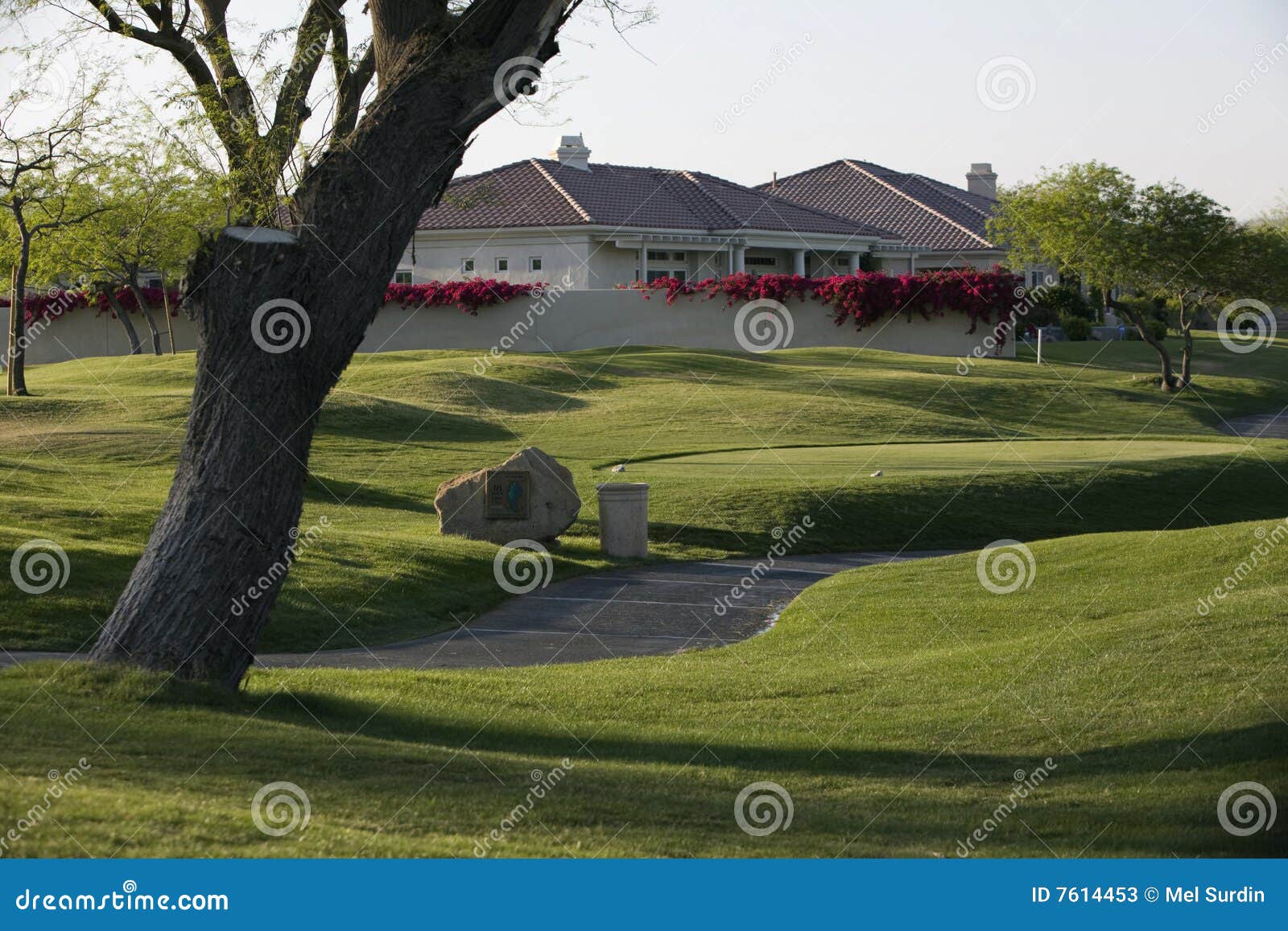 Golf Cart Path stock image. Image of green, planned, community - 7614453