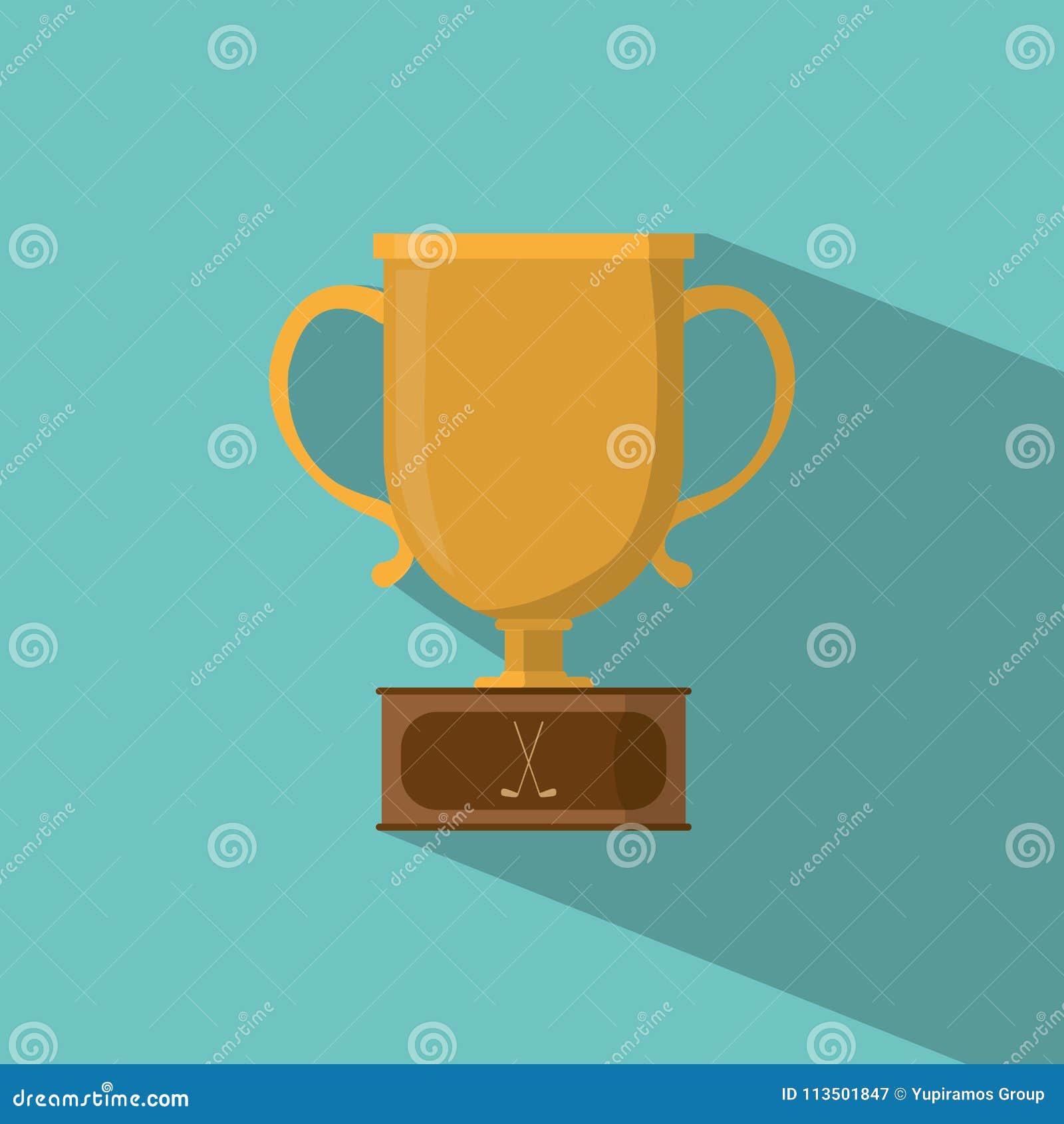 Golf championship cup stock vector. Illustration of golfing - 113501847