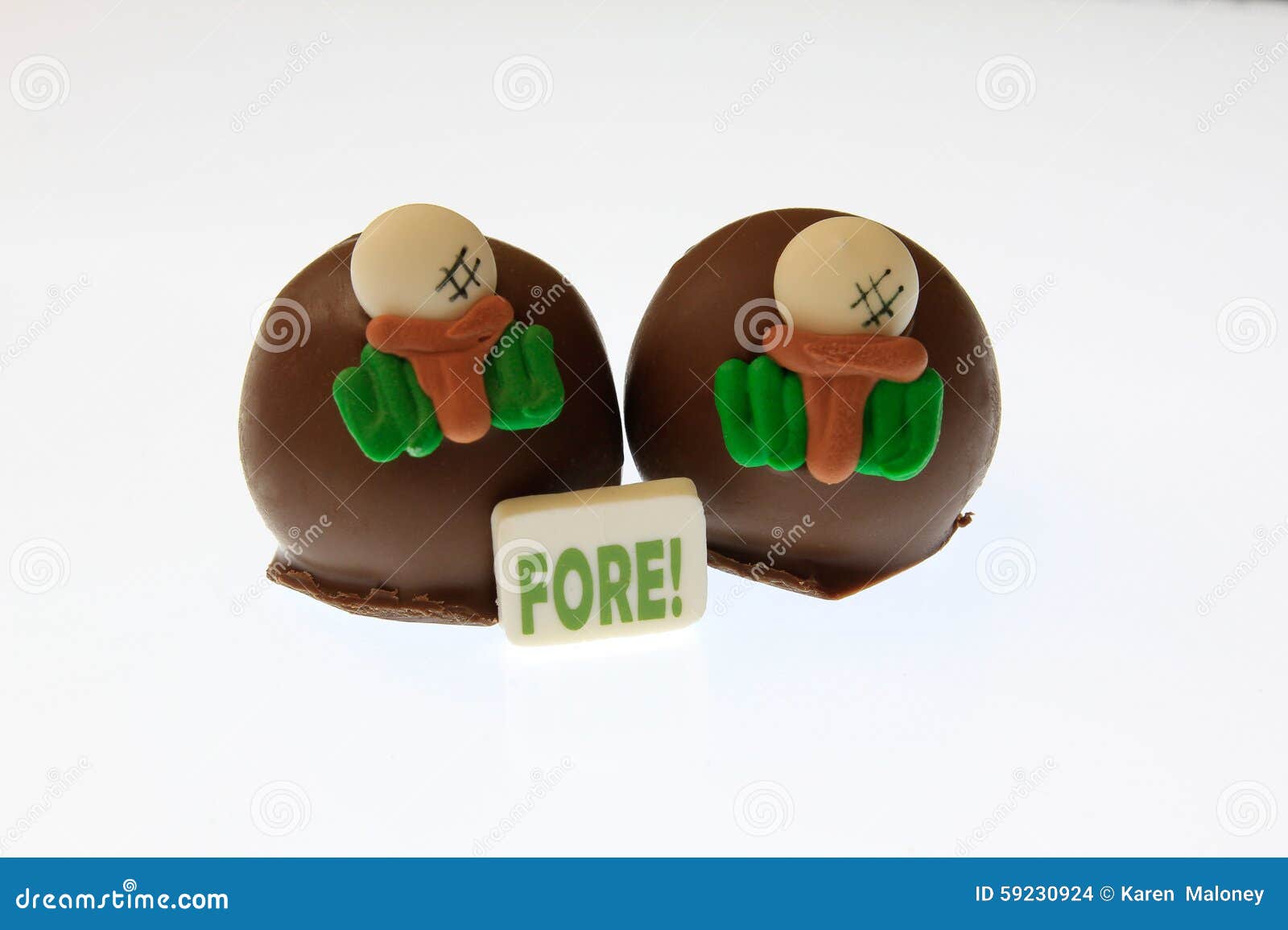 Golf Chocolate Truffles stock photo. Image of chocolate - 59230924