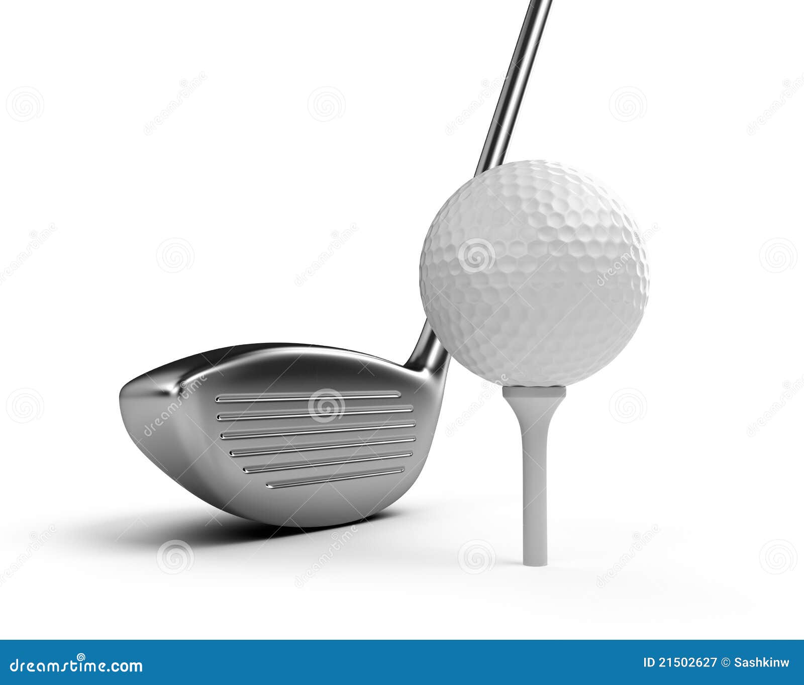 Golf club and ball stock illustration. Illustration of professional ...