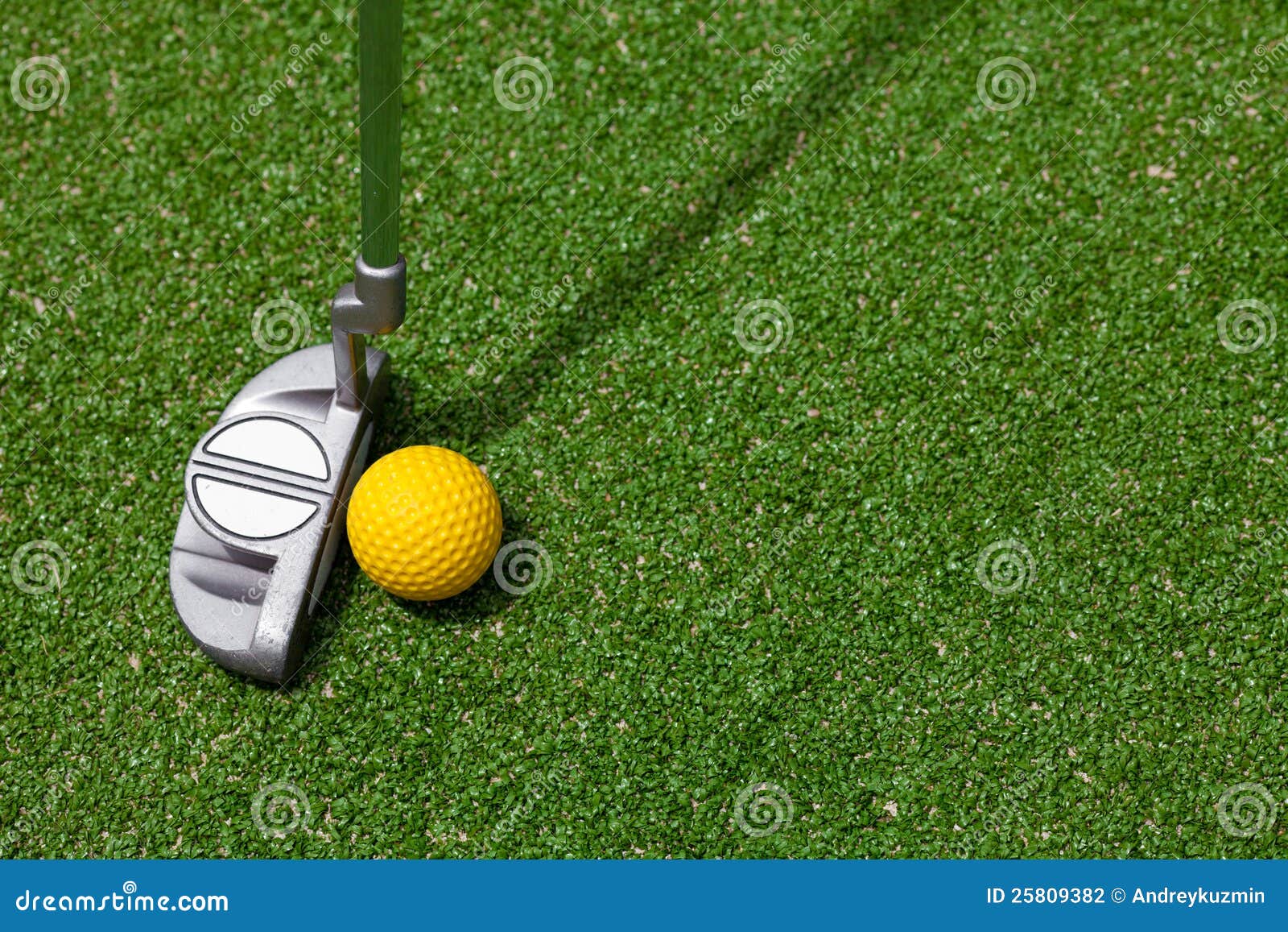 Golf club and ball stock photo. Image of yellow, sport - 25809382