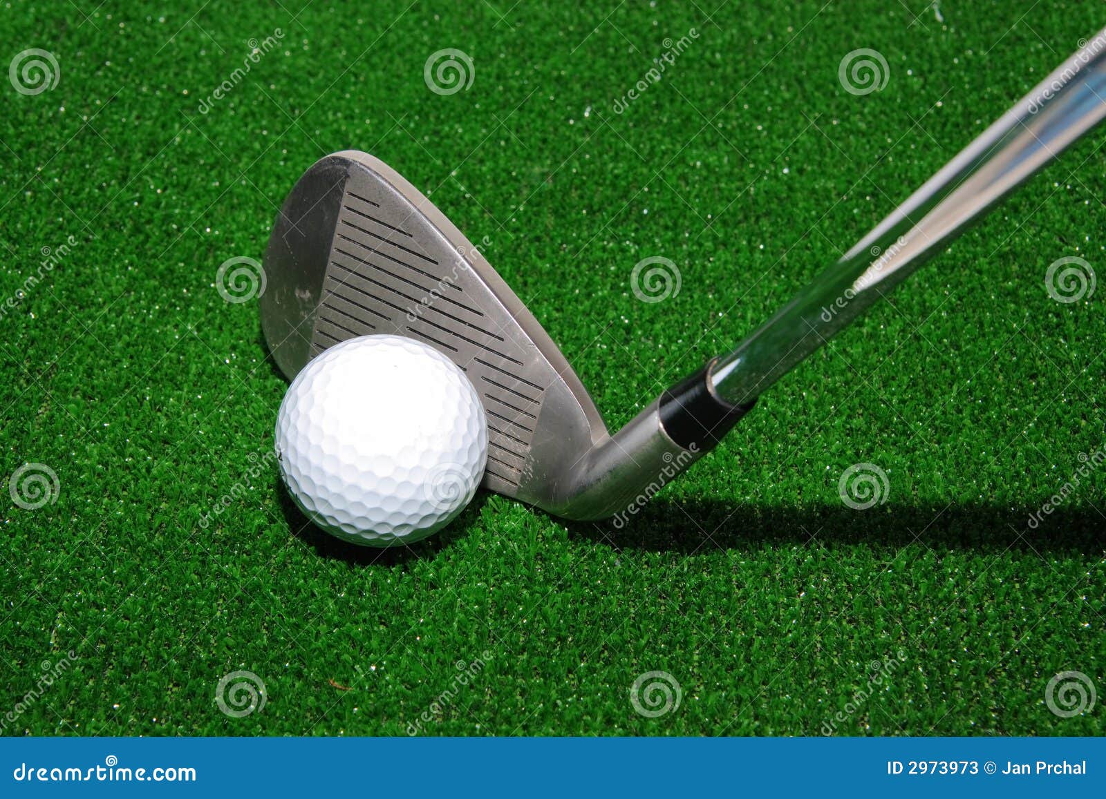 Golf club and ball stock image. Image of driving, grass - 2973973
