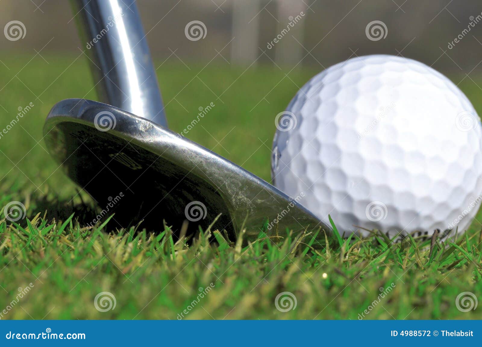 Golf club and ball stock photo. Image of irons, putting - 4988572