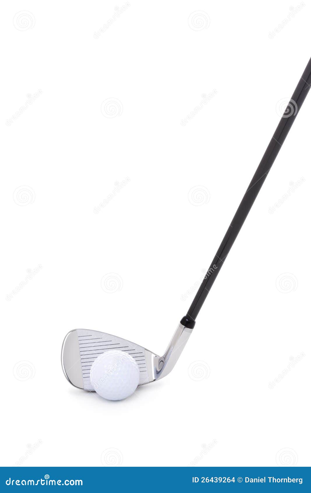 Golf Club And Ball Isolated On White Background Stock Images - Image ...