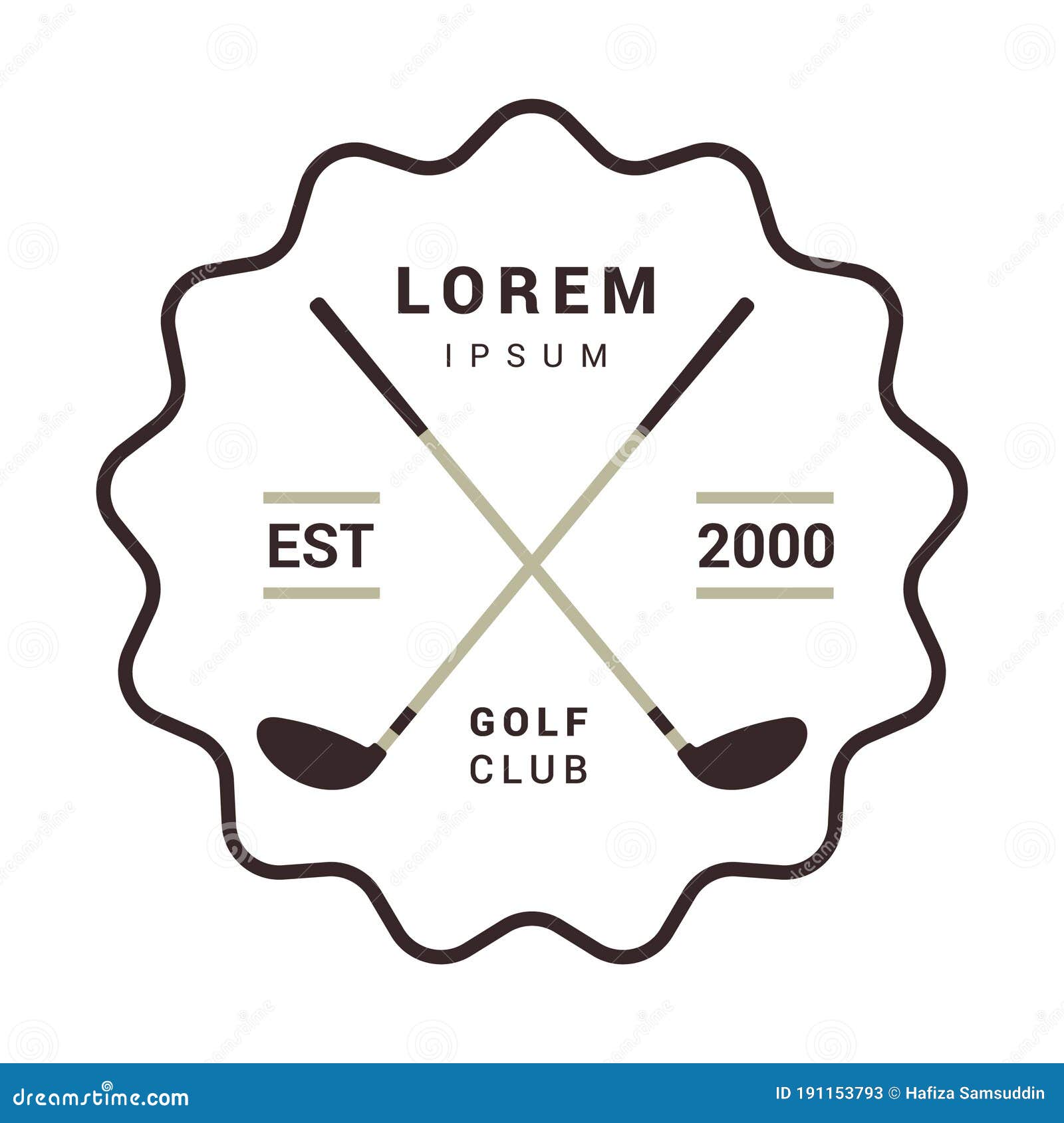 Golf Club Emblem. Vector Illustration Decorative Design Stock Vector ...