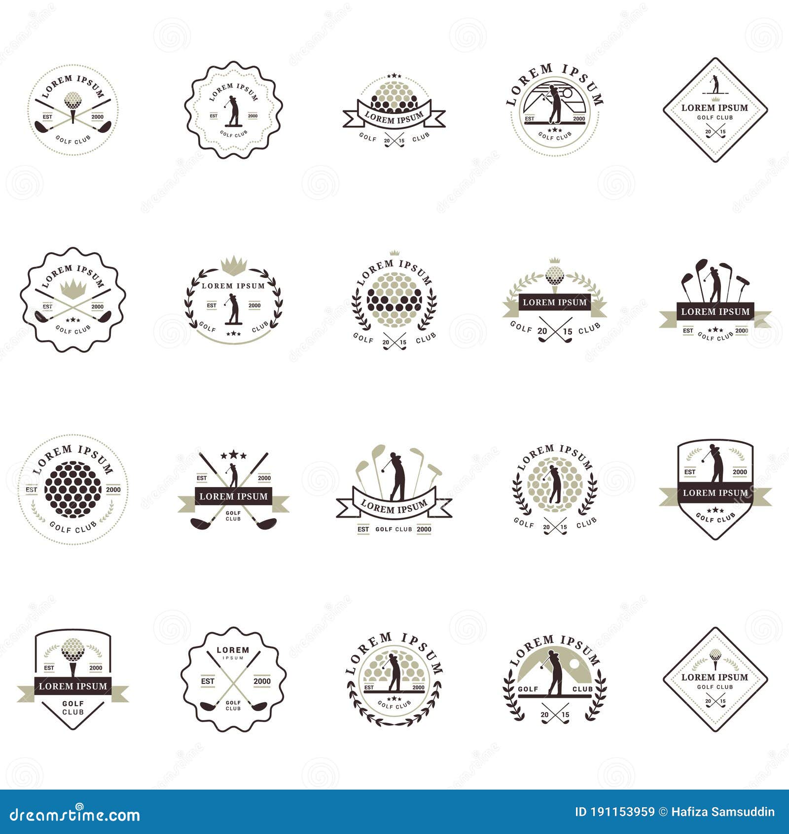 Golf Club Emblem. Vector Illustration Decorative Design Stock Vector ...