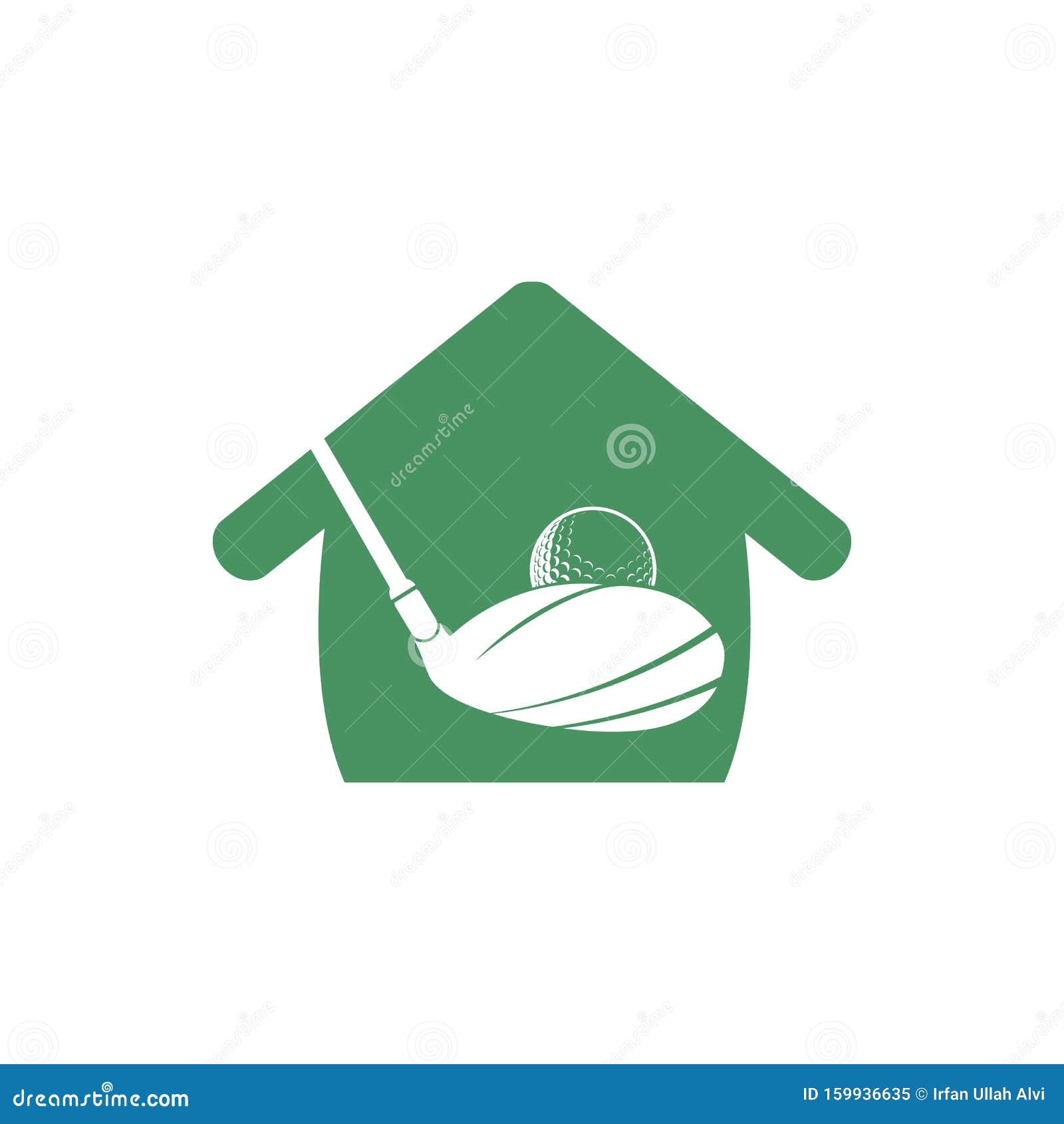 Home Golf Vector Logo Design. Stock Vector - Illustration of golfer ...