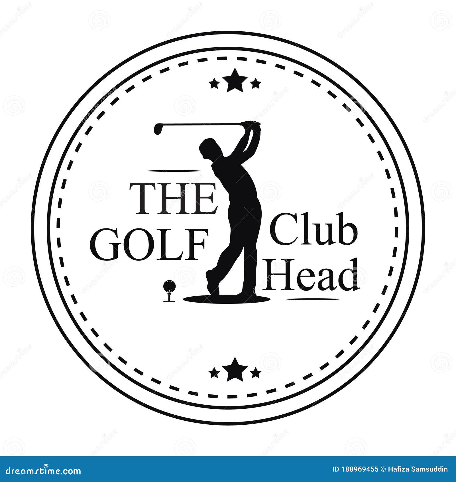 Golf Club Label. Vector Illustration Decorative Design Stock Vector ...