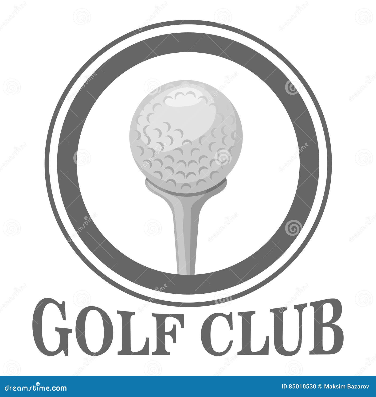 Golf Club Logo Design Template Stock Vector - Illustration of ...