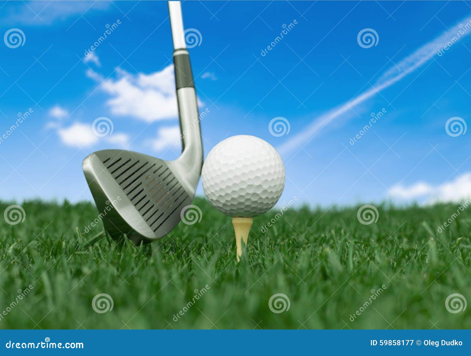 Golf Club stock image. Image of vertical, teeing, ball - 59858177
